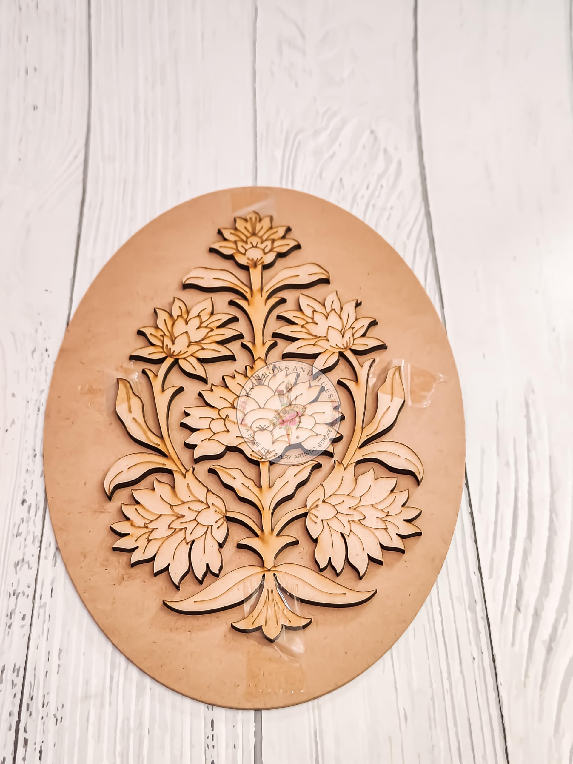 R&H PRE-Marked Oval Motif Set (1 Oval Base + 1 Flower Motif), for ...