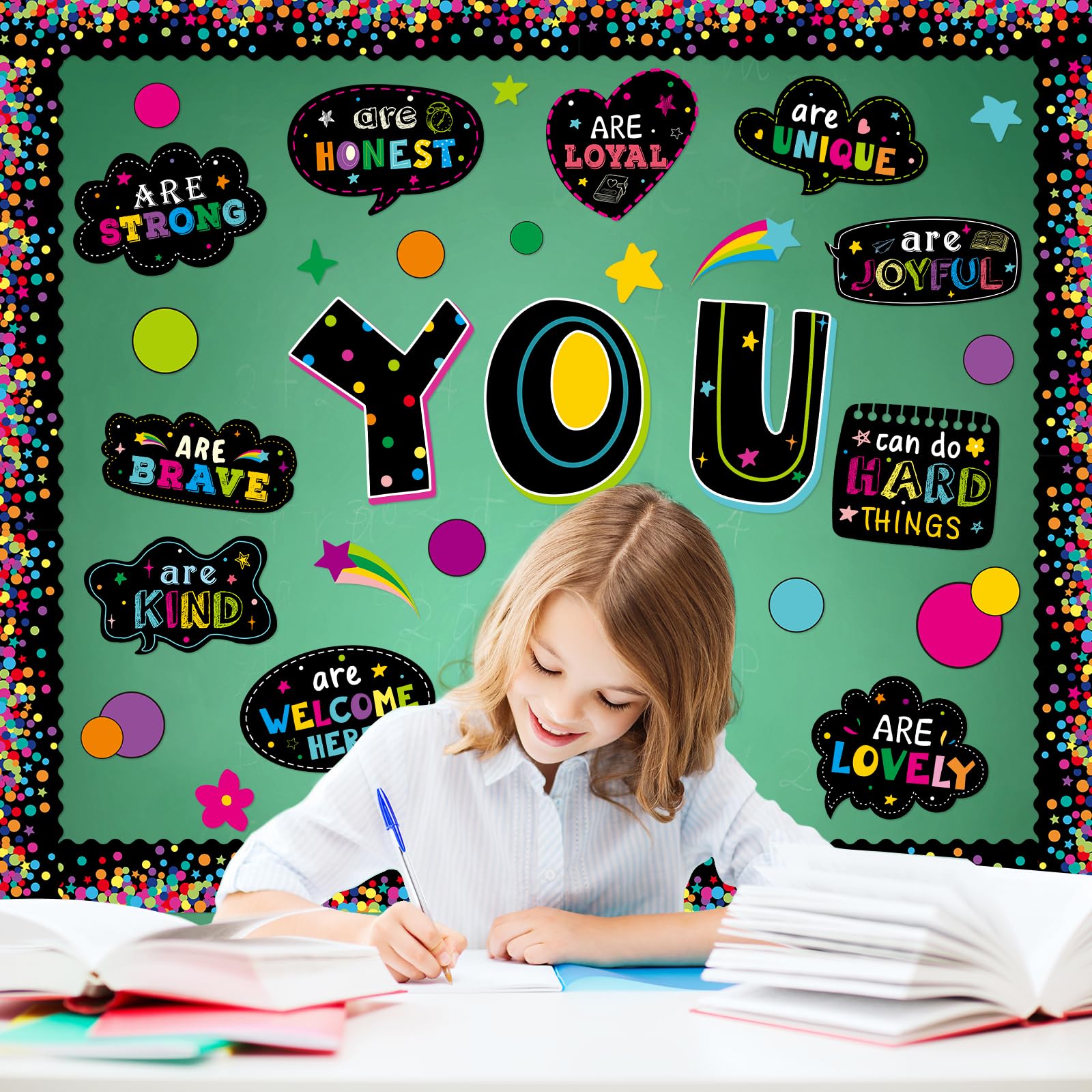 Snapklik.com : 48 Pcs Classroom Bulletin Board Decorations Set ...