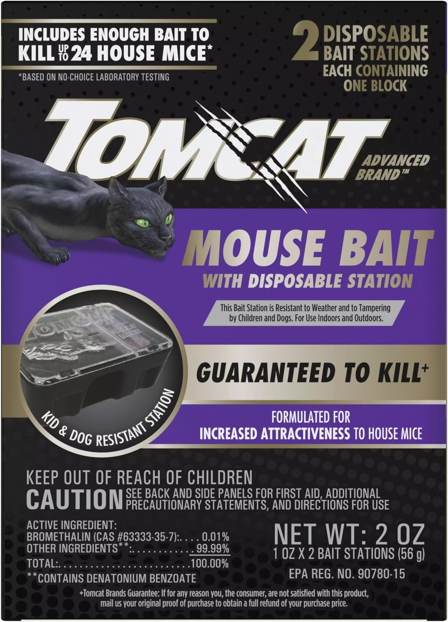 Amazon.com : Tomcat Advanced Brand Mouse Bait with Refillable Station ...