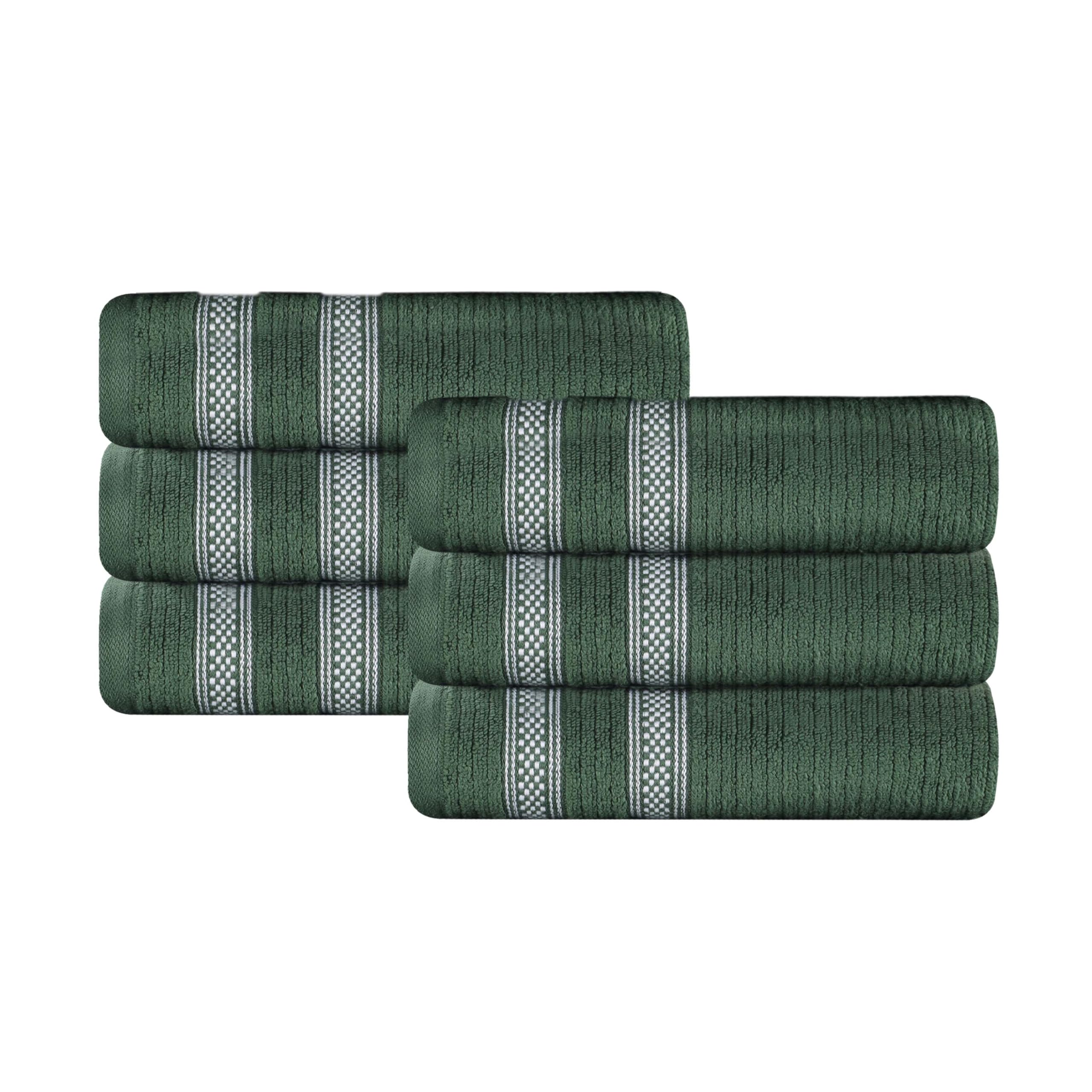 Amazon.com: Superior Cotton Hand Towel Set, Zero Twist, Ribbed ...