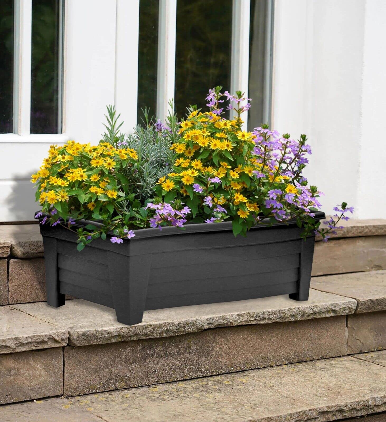 Extra Large Rectangular Planter Boxes Wooden Garden Outdoor Planter