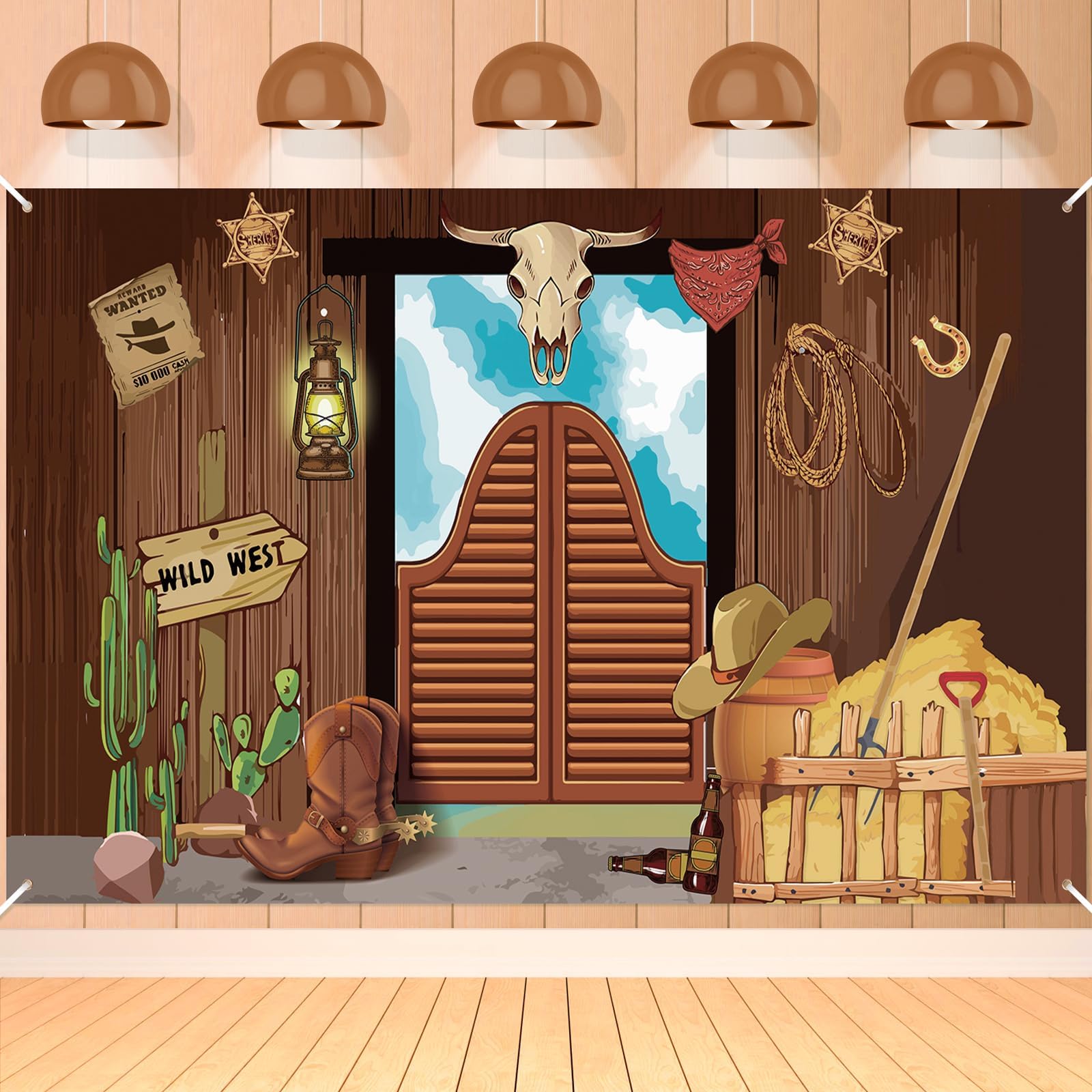 Cowboy Wild West Party Decoration,Large Fabric Western Themed Party ...