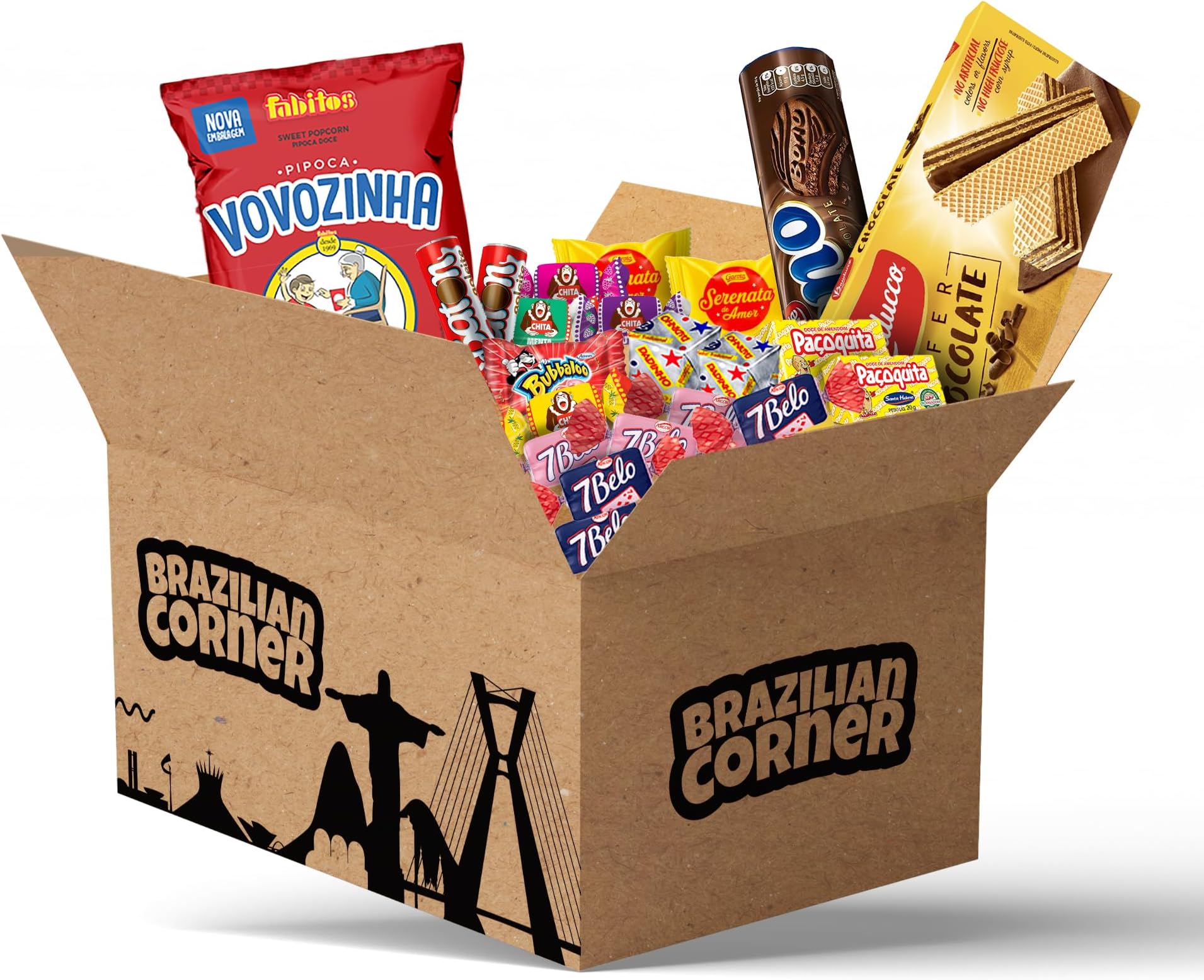 Amazon.com: BRAZILIAN CORNER Candy Variety Box | Mixed Cookies, Candies ...