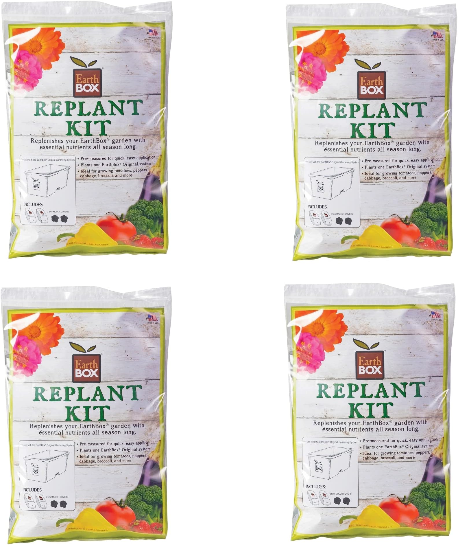 Amazon.com : Novelty EarthBox, 8-3-5 Natural Replant Kit : Patio, Lawn ...