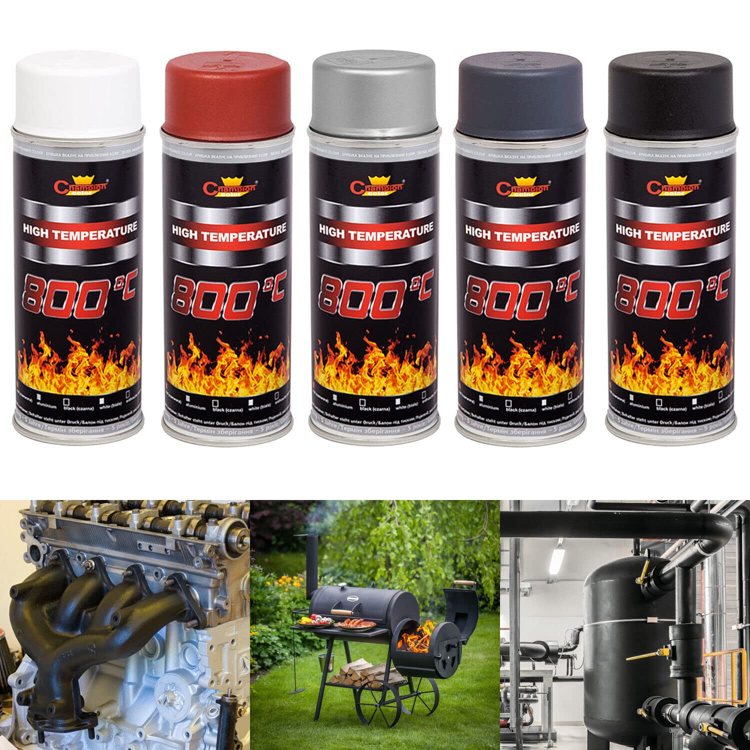 High Temp Spray Paint Colors