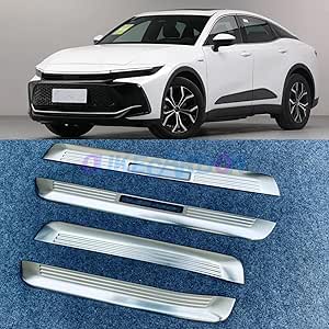 Amazon.com: OLIKE Stainless Steel Door Sill Scuff Plate Guard Sills Protector Trim Compatible ...