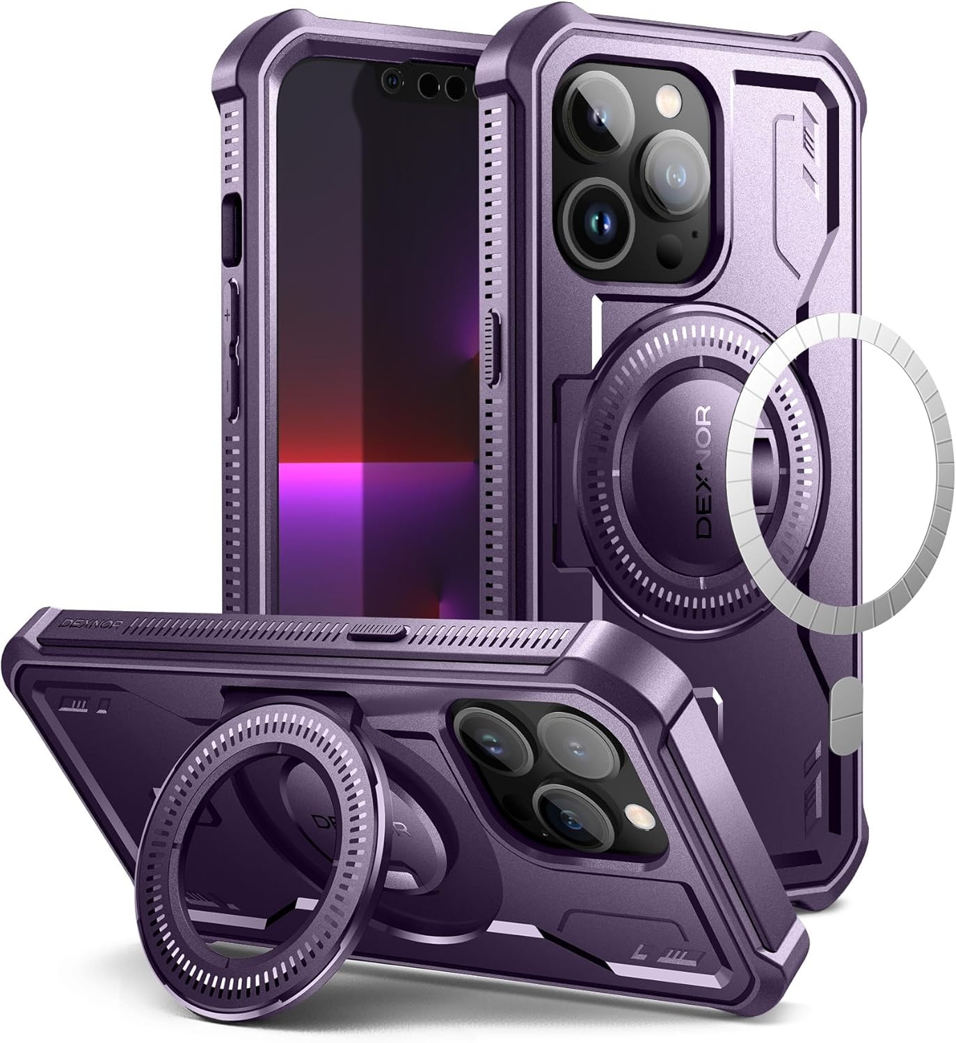 Amazon.com: Dexnor Magnetic Case for iPhone 13 Pro, Compatible with ...