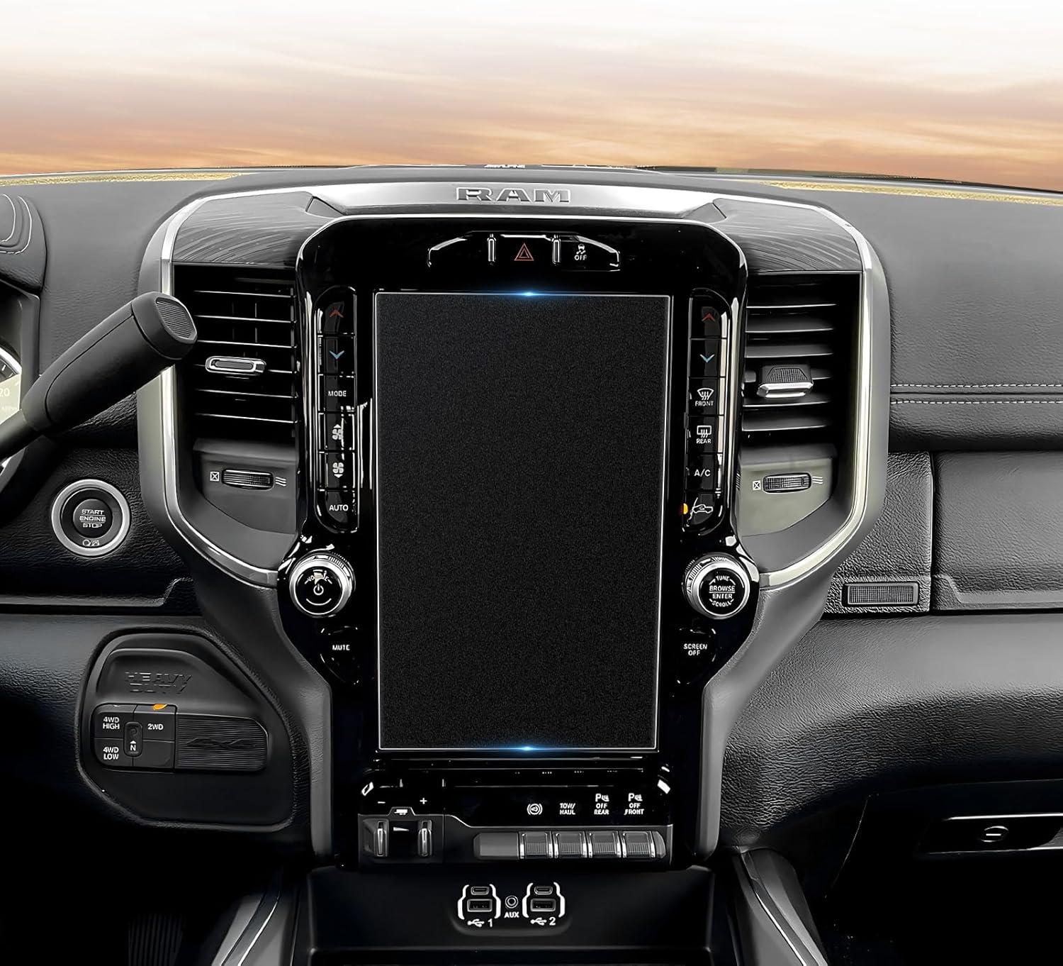 Amazon.com: CDEFG Matte Anti Glare for 2019-2025 Ram Screen Protector ...