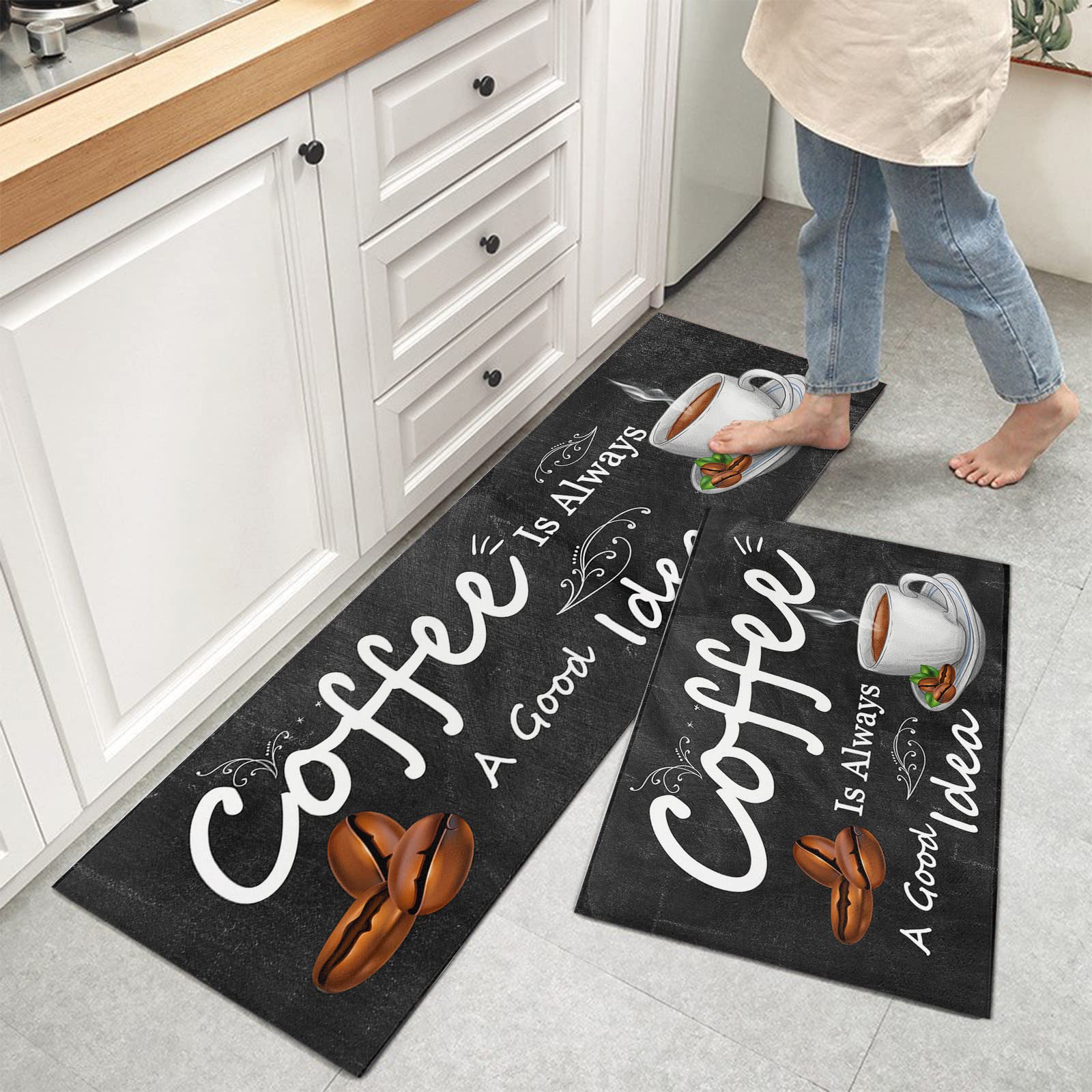 Alfombras De Cocina Con Temática De Café Cambia La Decoración De Tu