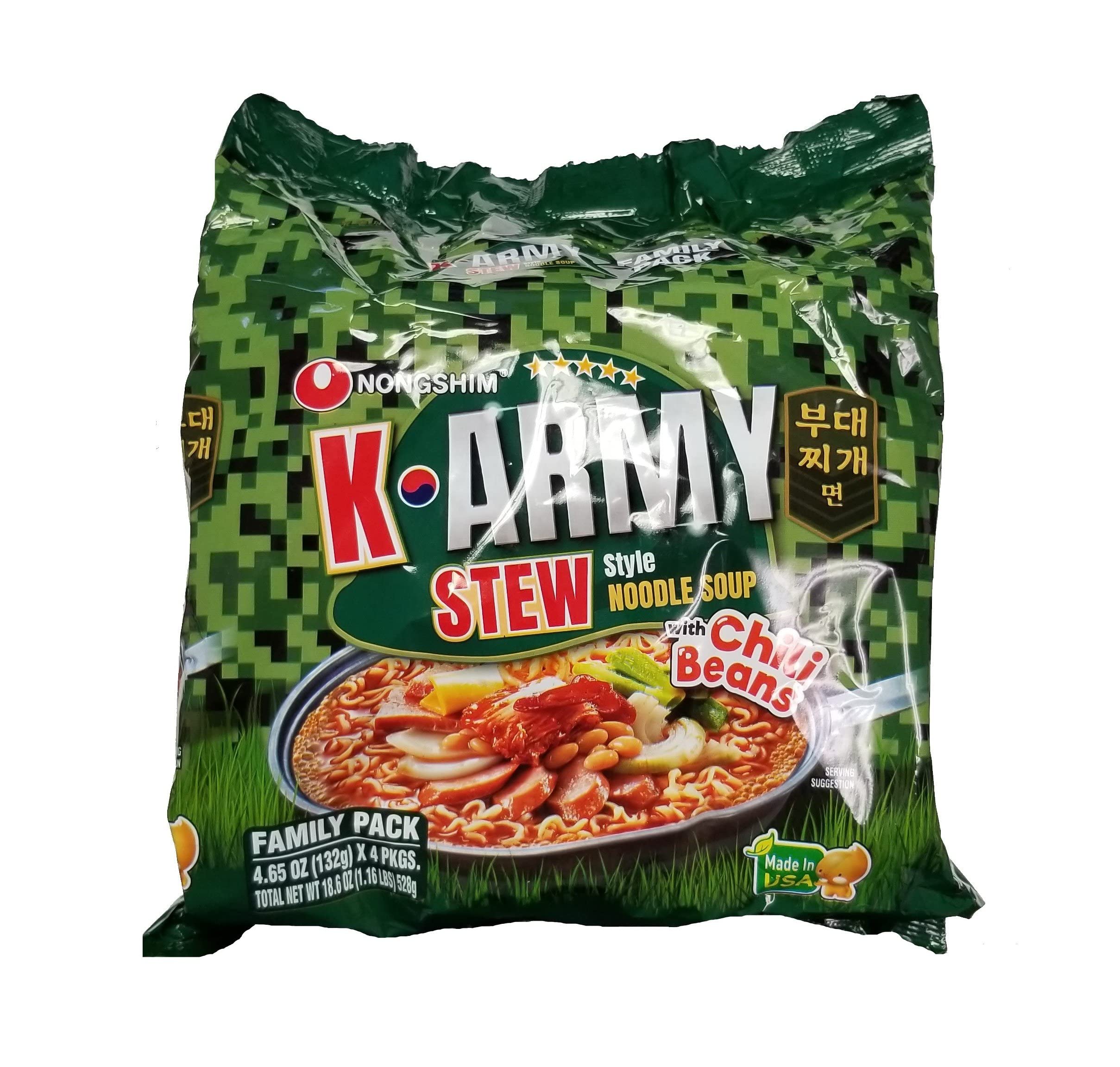Buy Nongshim K-Army Stew Style Ramen Family Pack 18.6oz Online at ...