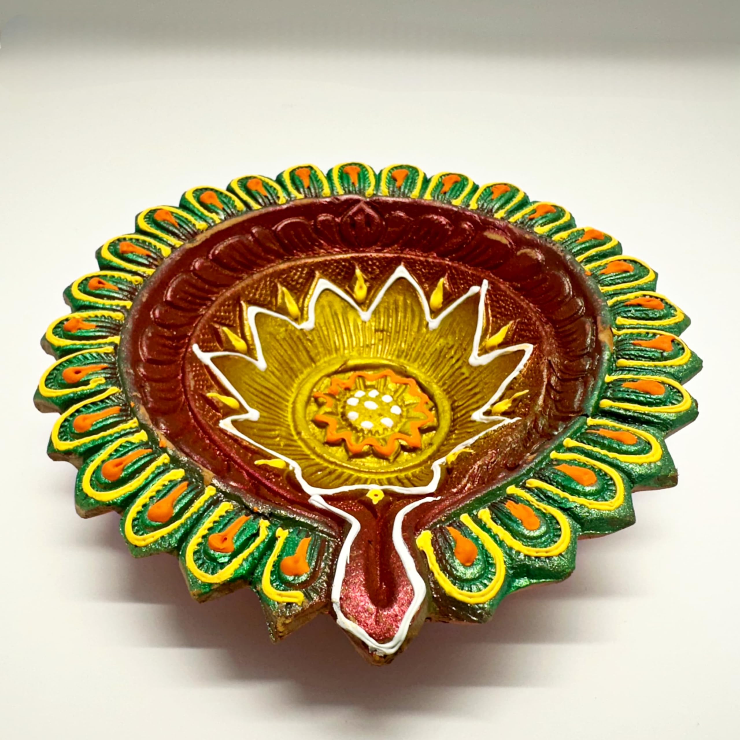 Amazon.com: 4our Faith One Large Clay Diya for Diwali Decoration ...