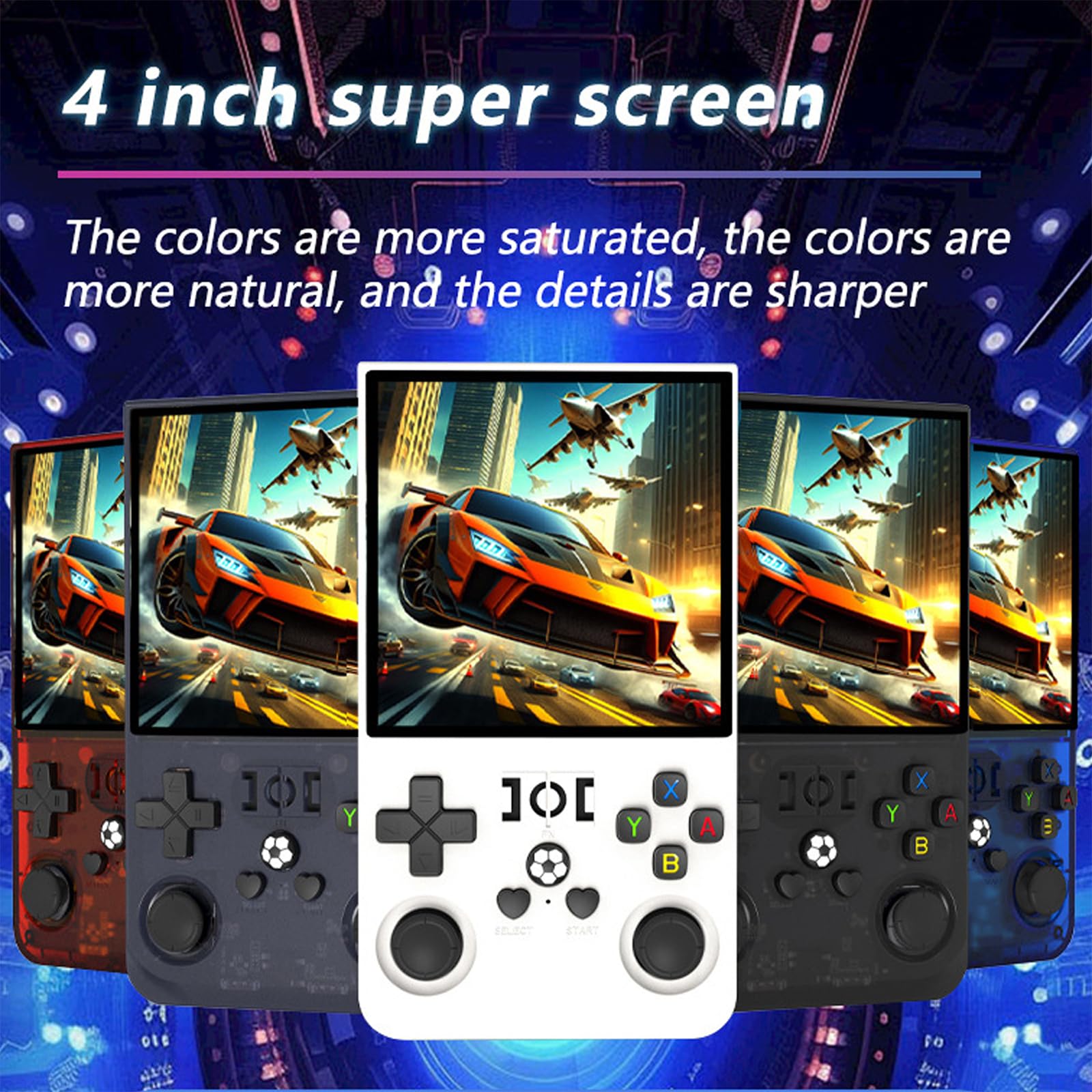 Snapklik.com : R36MAX Handheld Retro Game Console Linux System 4.0 Inch ...