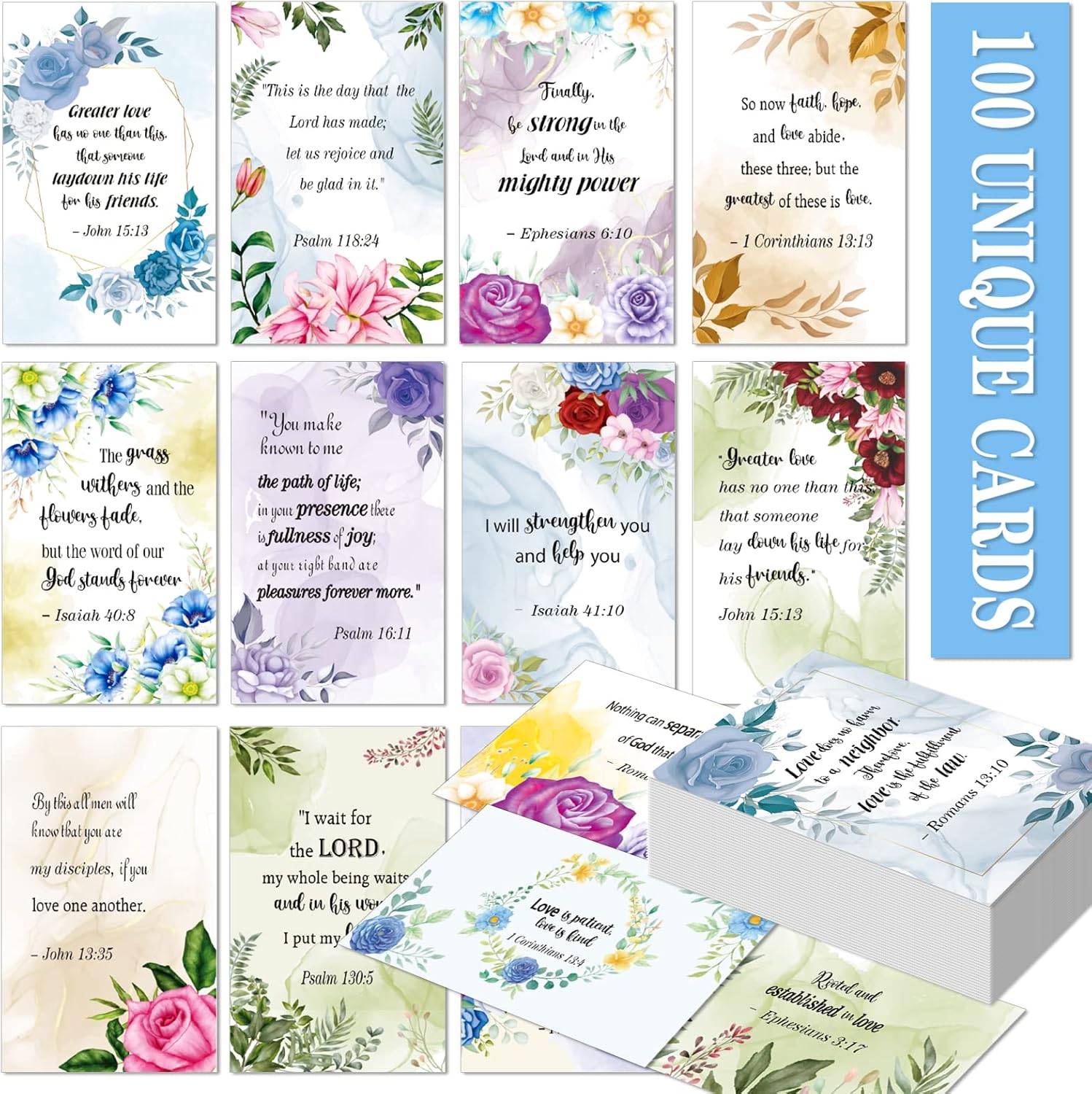 PETCEE 100 Bible Verses Cards,Prayer Cards for Women with Assorted ...