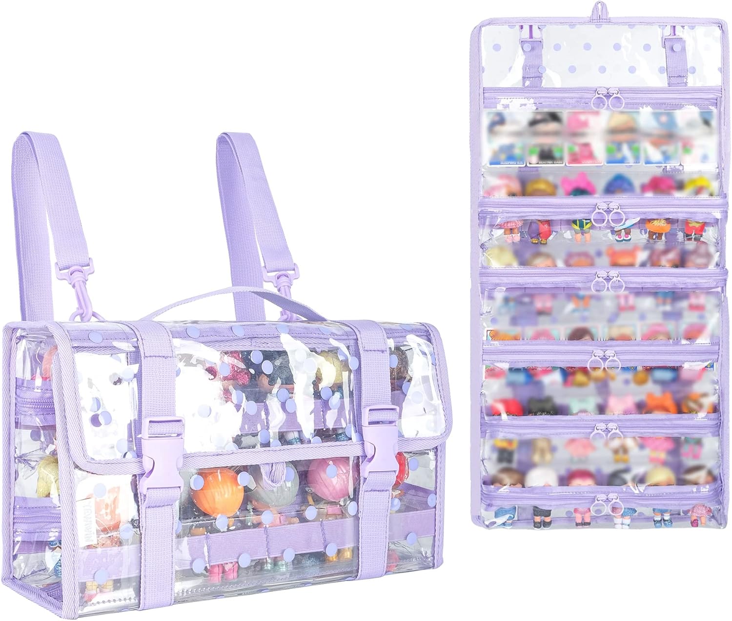 Amazon.com: Yewiwin Doll Storage Organizer Backpack Compatible with OMG ...