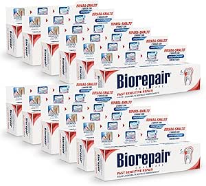 Biorepair, Fast Sensitive Repair Toothpaste - 12 Packs of 60ml ...