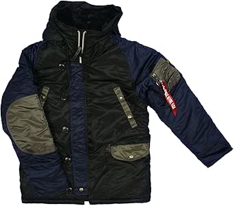 Amazon | [アルファ インダストリーズ] N-3B MOD color mix メンズ BK TA0316-072 (M) | コート・ジャケット 通販