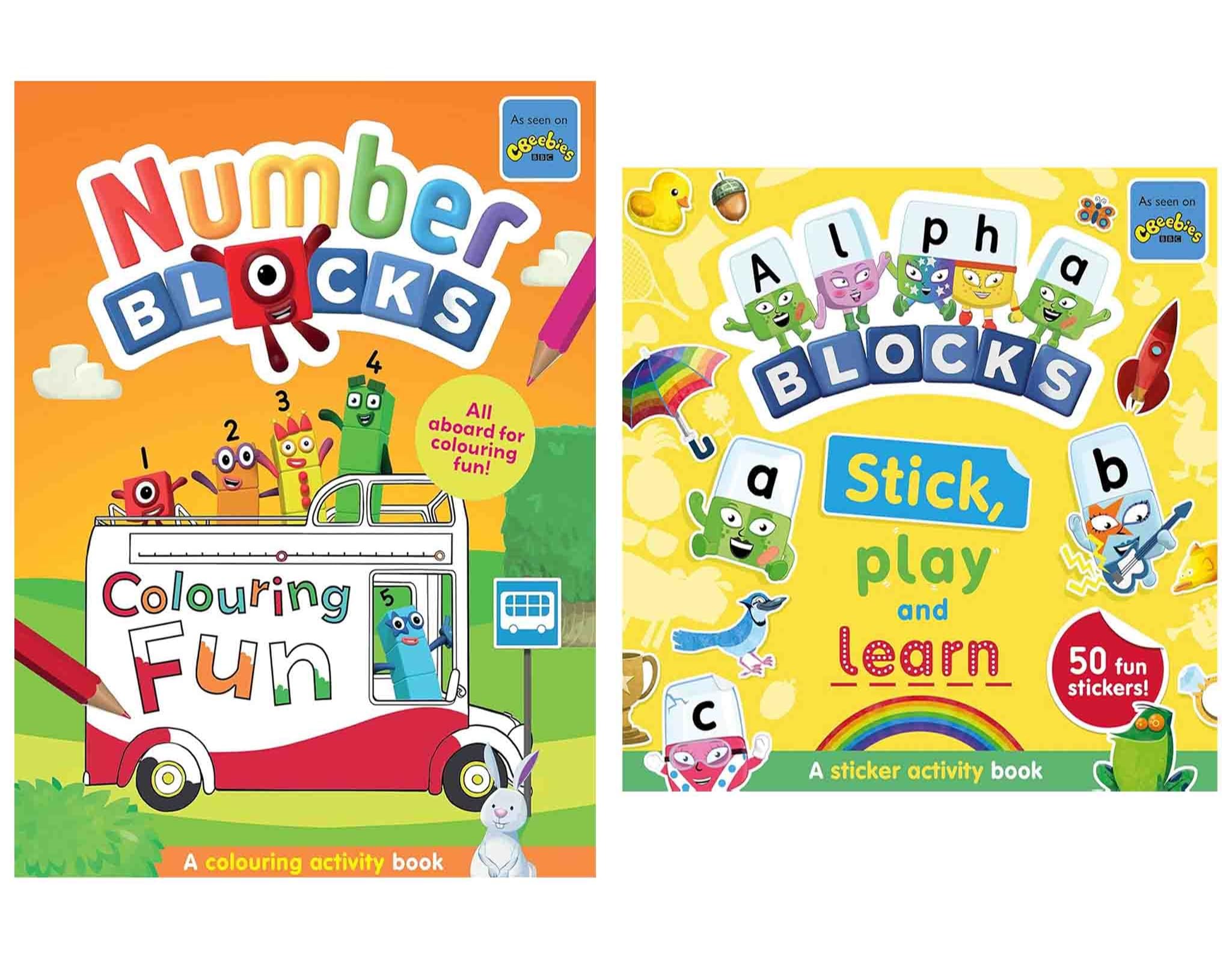 Numberblocks Colouring Fun & Sticker Activity Book Collection 2 Books ...