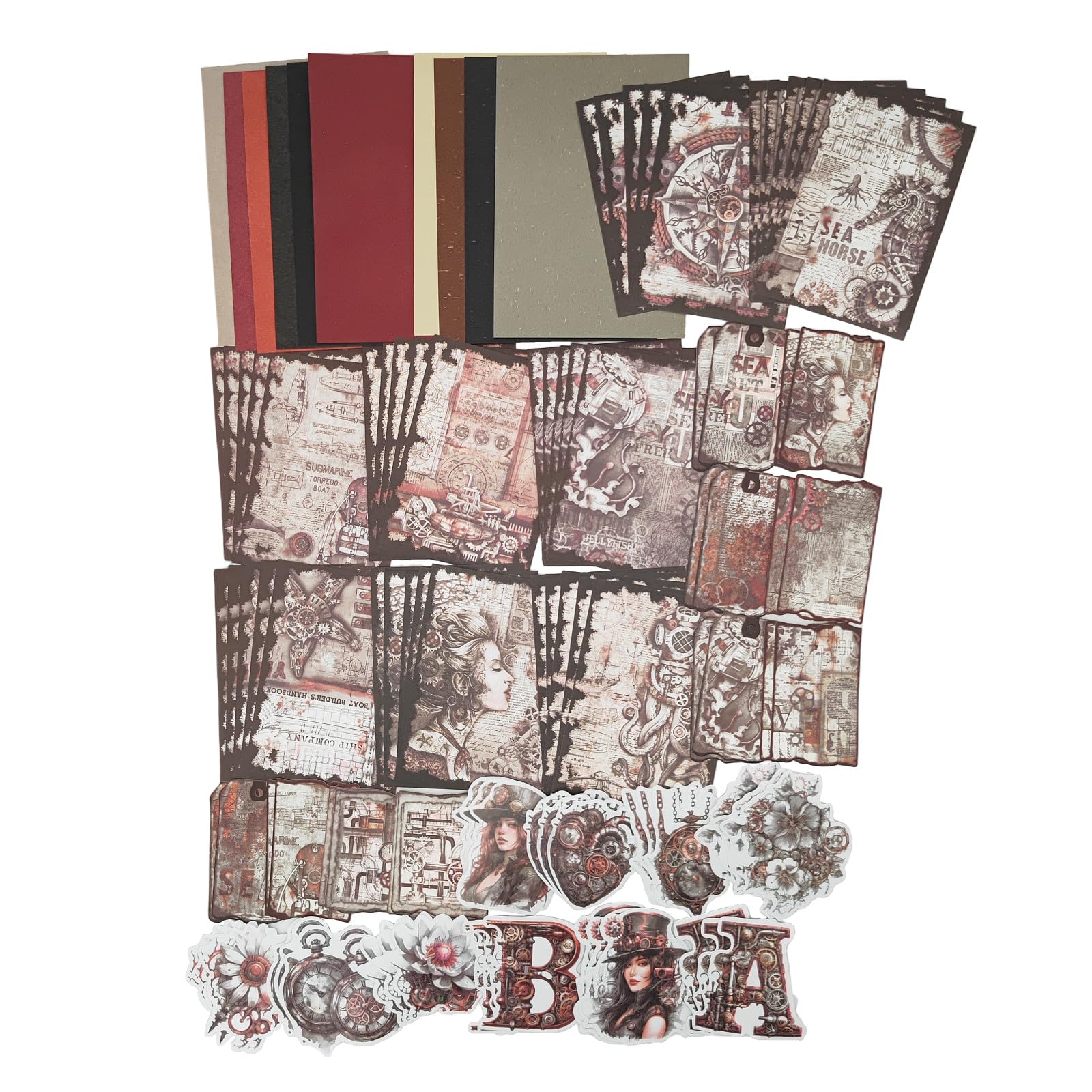 Amazon.com: Esweny Vintage Scrapbooking Supplies Pack(100 Pieces) for ...