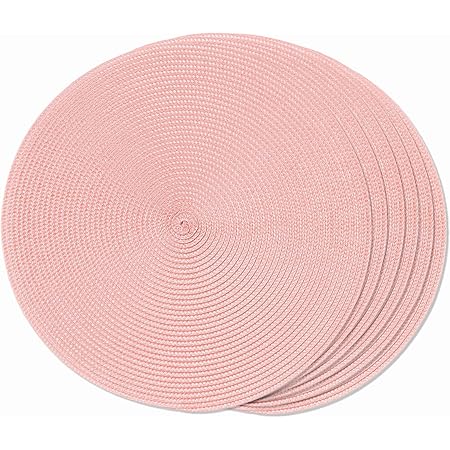 Amazon.com: Round Placemats 12 Inch Large Braided Circle Placemats Bulk ...