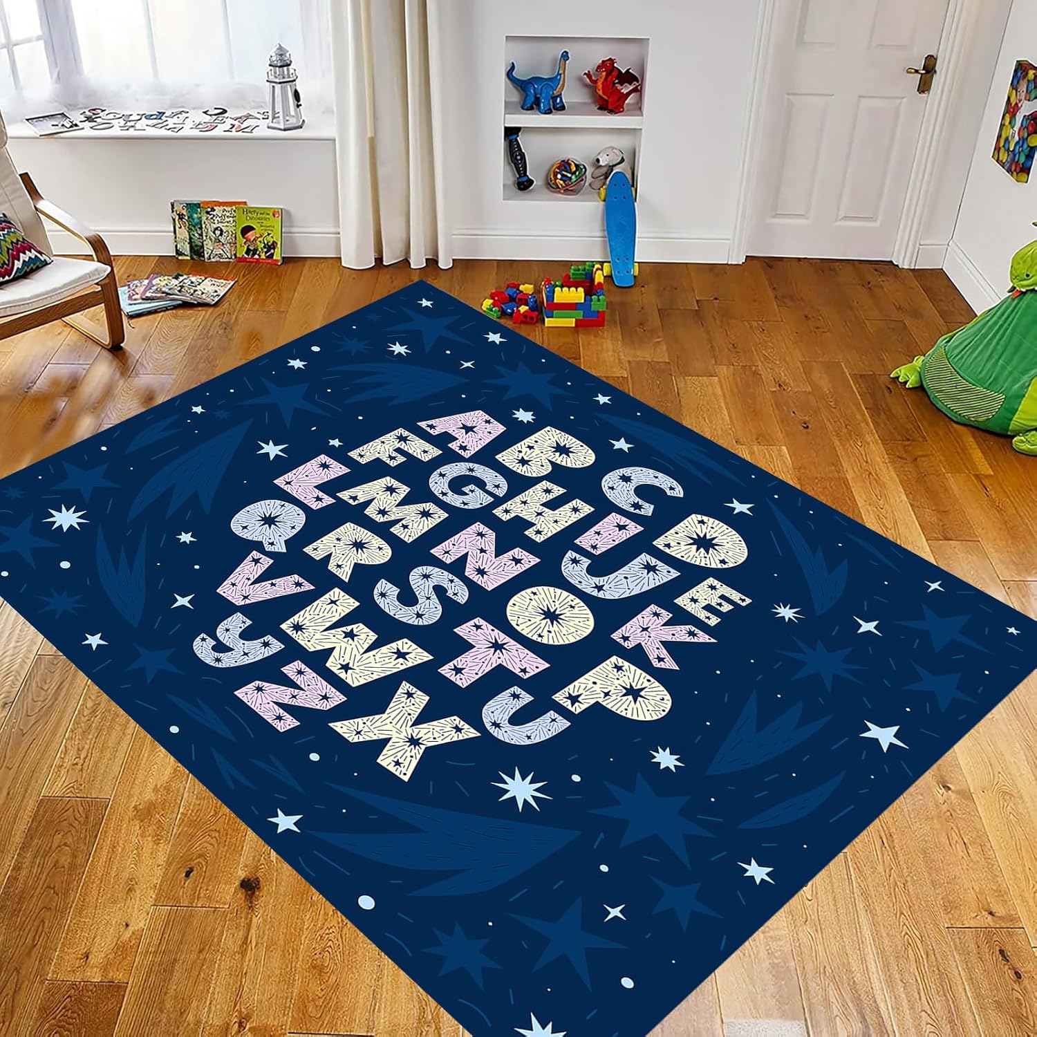 Amazon.com: ABC Rug Alphabet Rug for Toddlers, Playtime Collection ABC ...