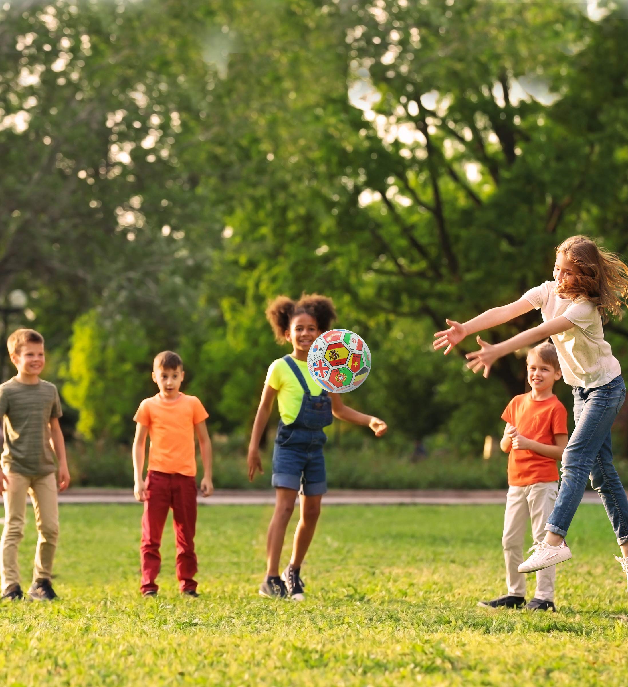 Snapklik.com : Mozlly Soccer Ball International Country Flags High End ...