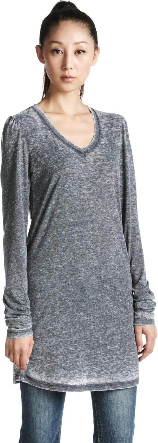 Amazon.co.jp: [colorfast apparel] (カラーファスト アパレル) シャツドレス BURNOUT L/S ...