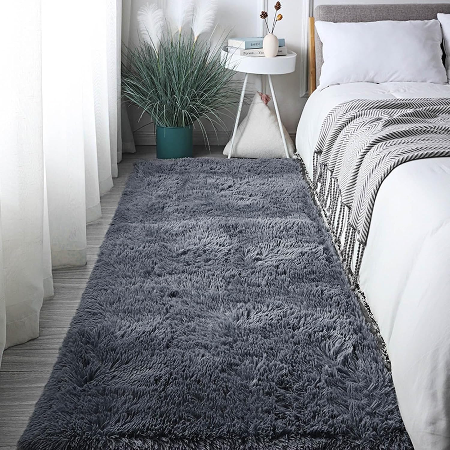 Supernic Fluffy Area Rug carpet runners Homeware Rugs Living Room Anti ...