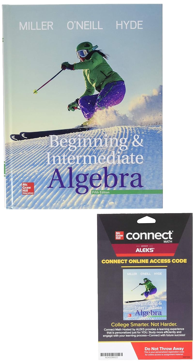 Package: Beginning and Intermediate Algebra with Connect Math Hosted by ...