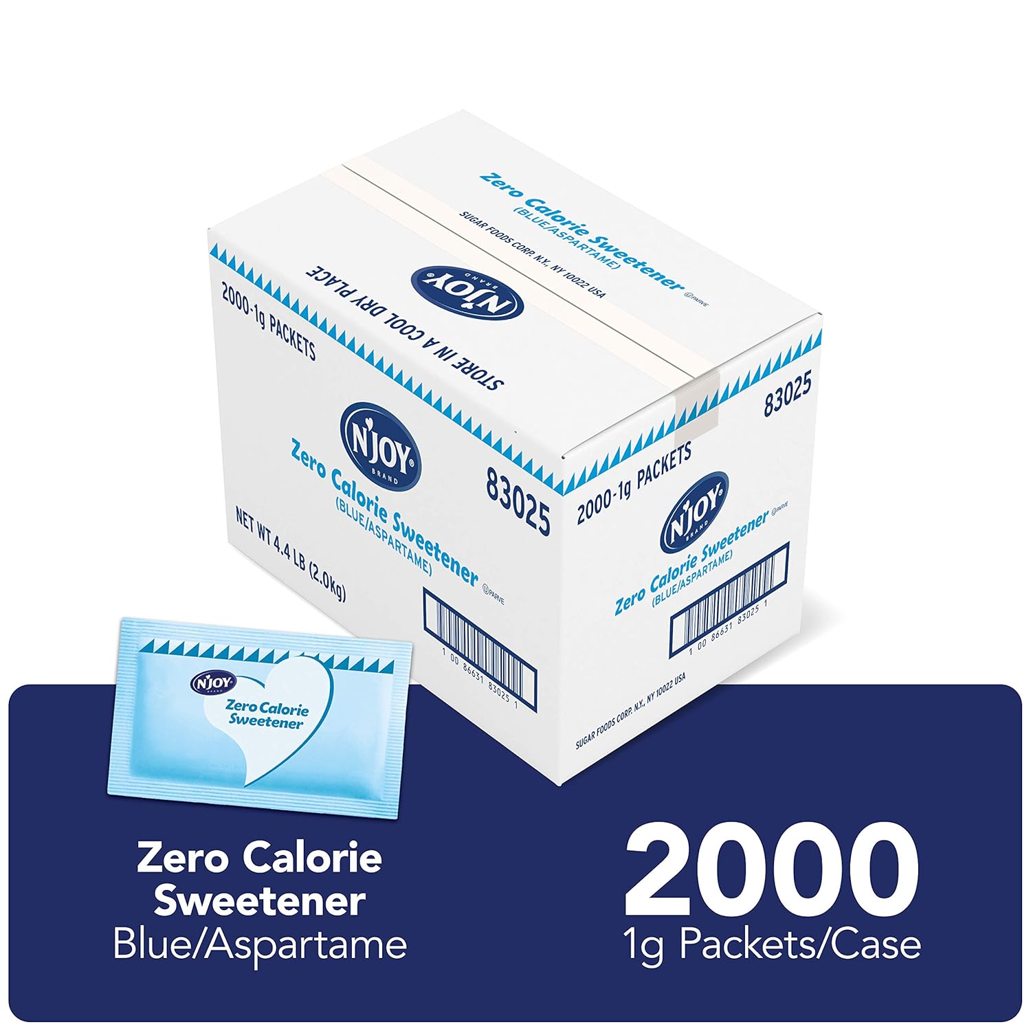 Amazon.com: N'Joy Zero Calorie Sweetener | Blue Aspartame Packets ...