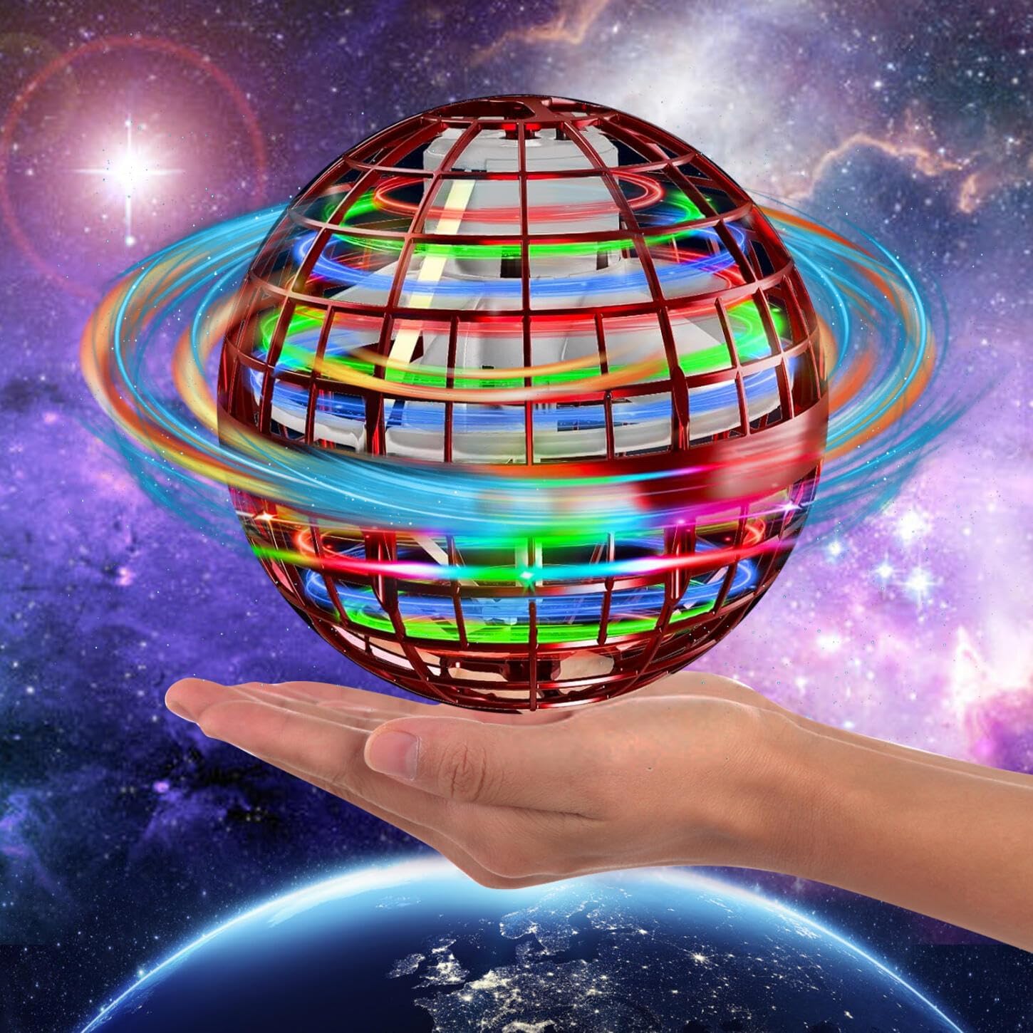 Amazon.com: Qjijolz Flying Ball Toy, Flying Orb Ball, Hand Controlled ...