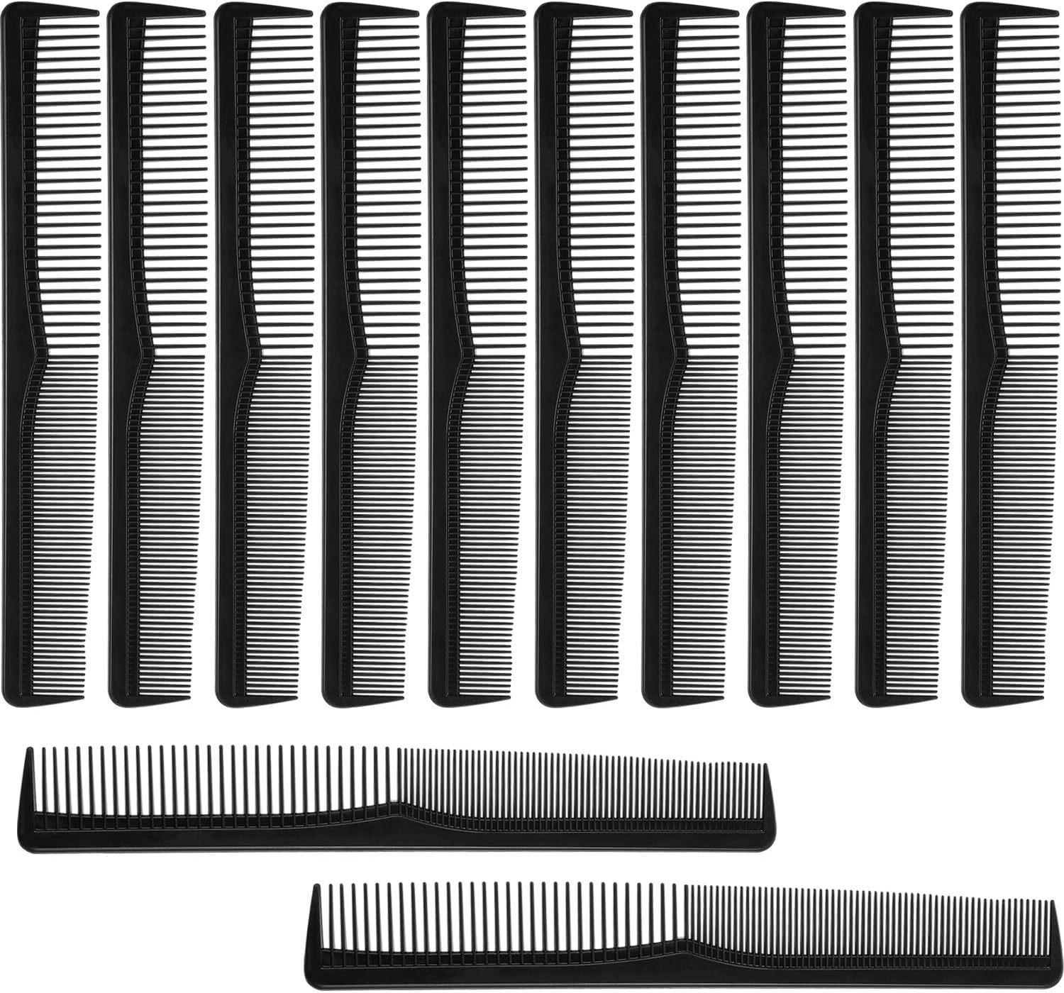 Amazon.com : Boao 12 Pieces Hair Comb, Black Plastic Hairdressing ...