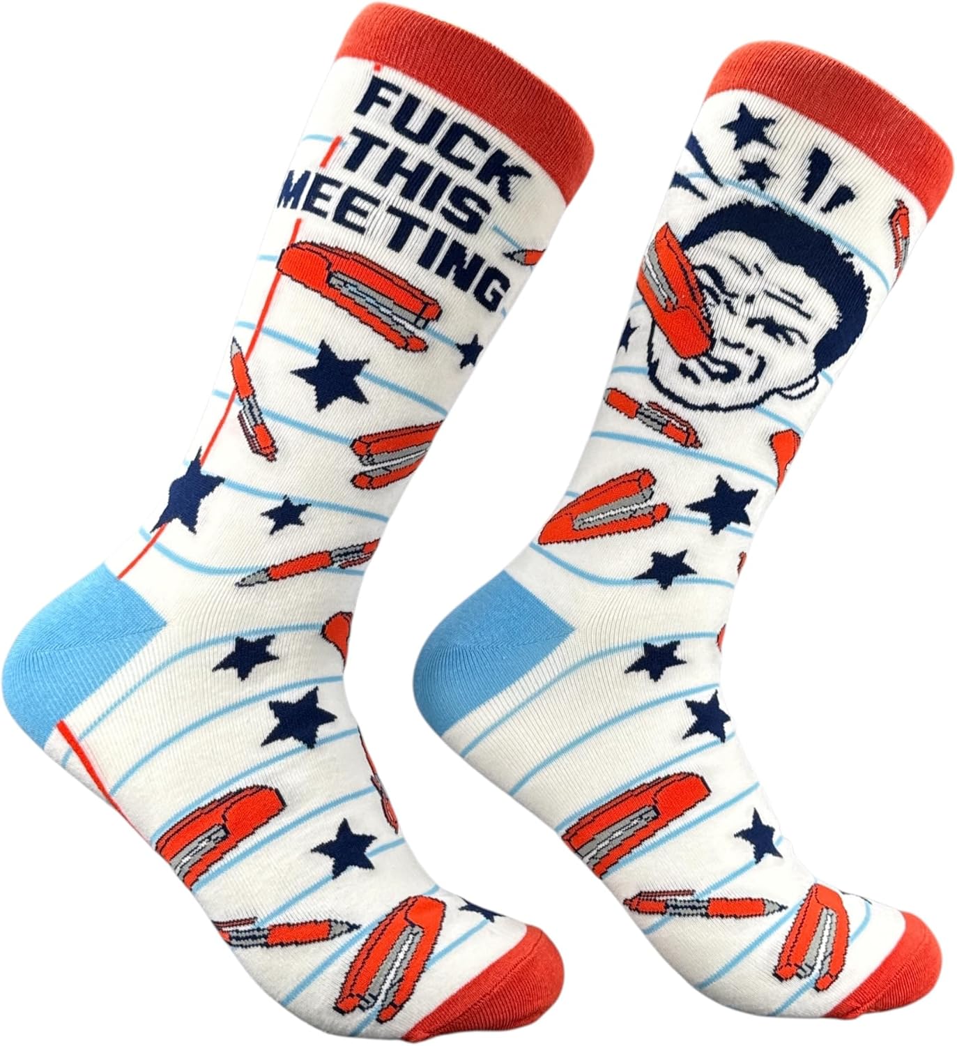 Amazon.com: Crazy Dog T-Shirts Men's F*ck This Meeting Socks Funny ...