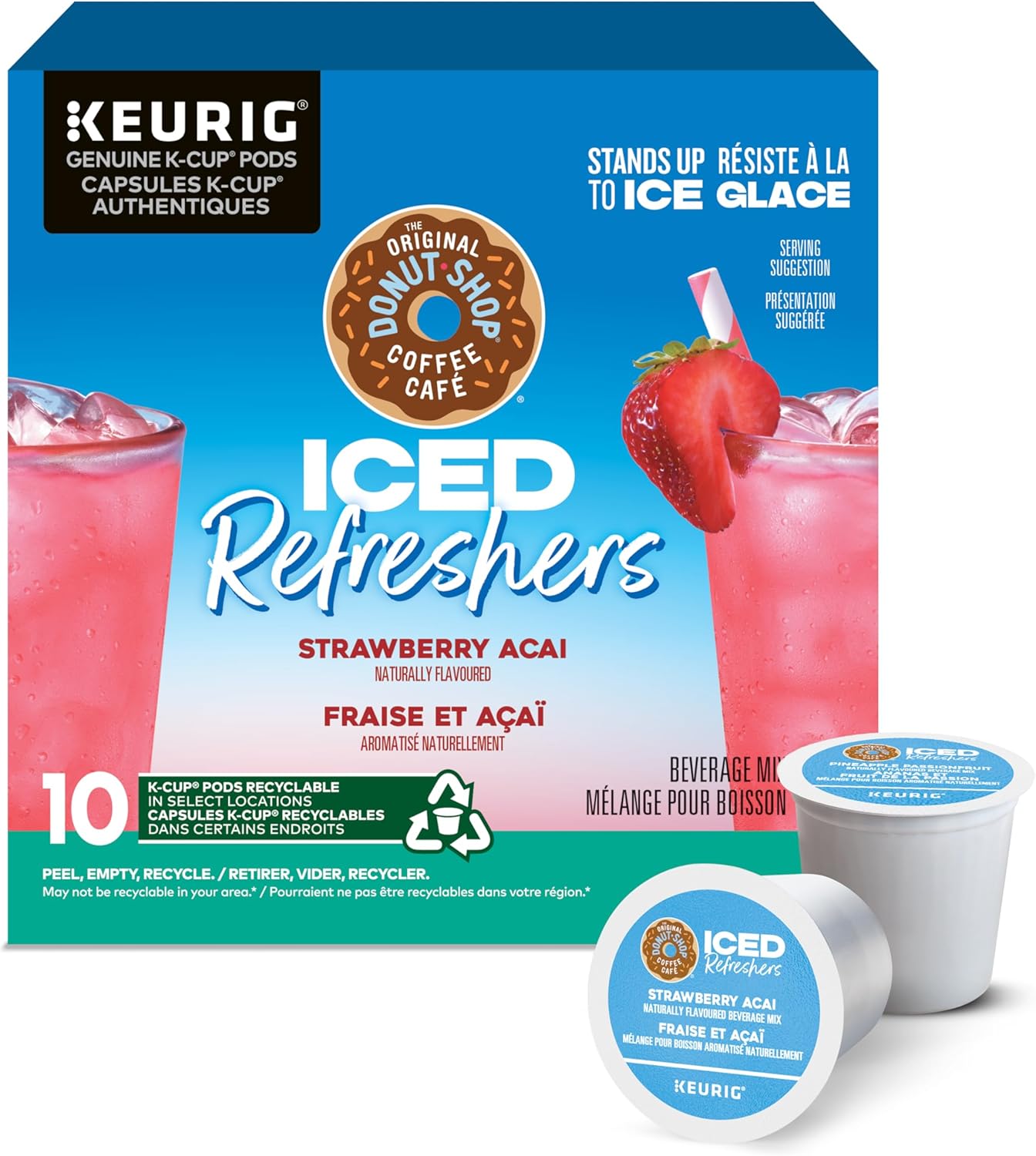 The Original Donut Shop, Iced Refreshers Strawberry Acai, K-Cup Pods ...
