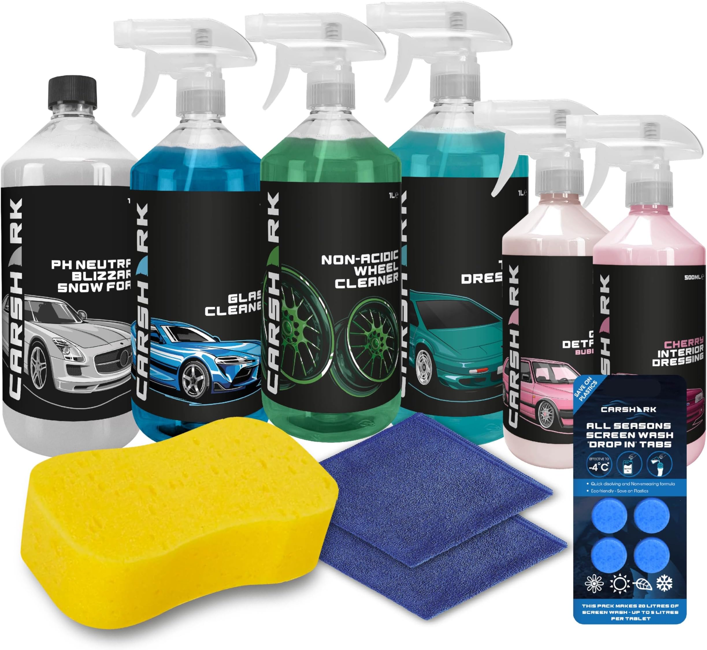 Power Maxed Car Valeting Pack - Car Care Gift Set Ideal for Christmas ...