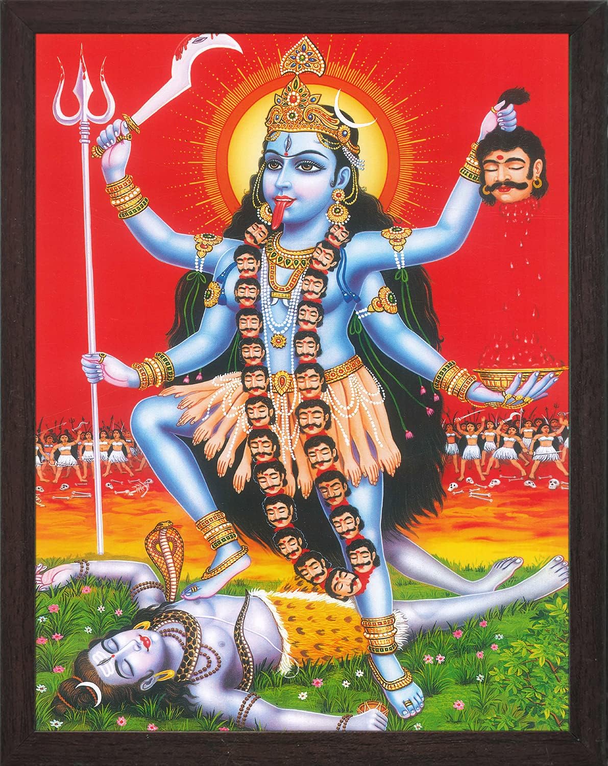 Maa Kali y Lord Shiva Póster para el Culto Hindú y Chile | Ubuy
