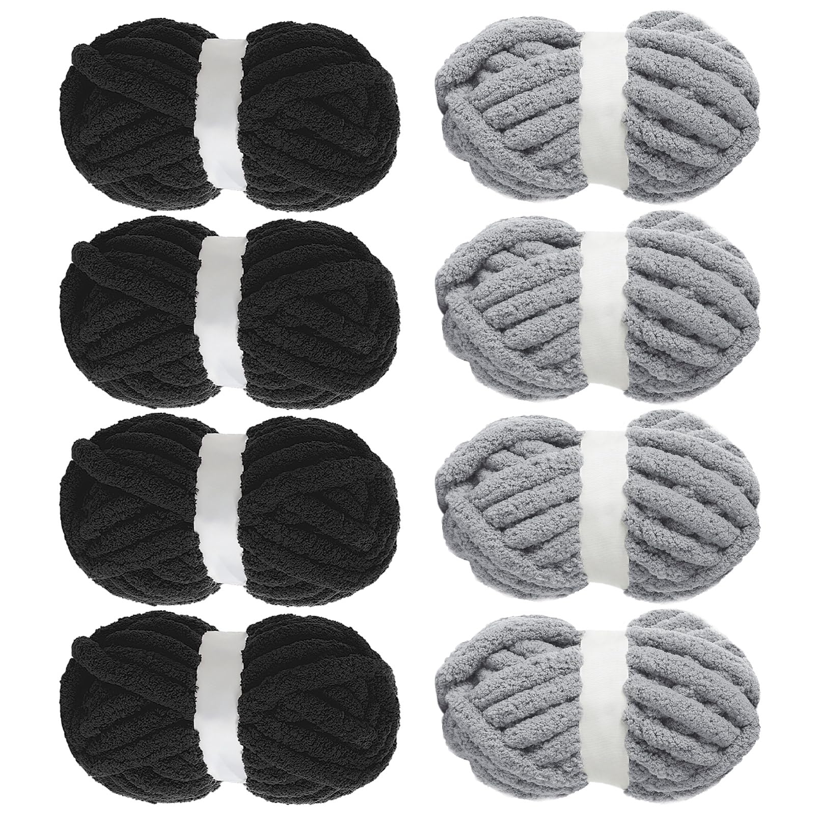 Amazon.com: MABOZOO Assorted Chunky Yarn for Crocheting 8 Pack,Fluffy ...