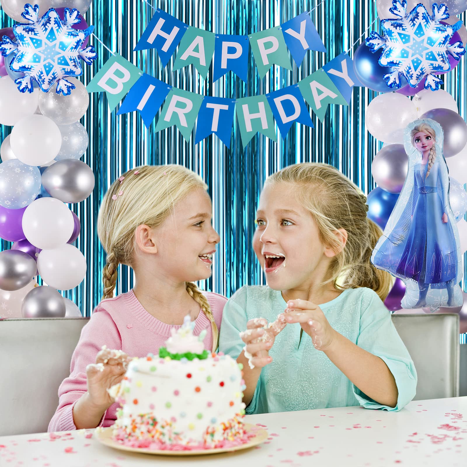 Frozen Birthday Party Supplies, Frozen Party Decorations 82 PCS ...