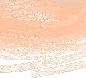 Amazon.com: M METERXITY Mesh Tube Ribbon 25 Yards, 10mm Elastic Fabric ...