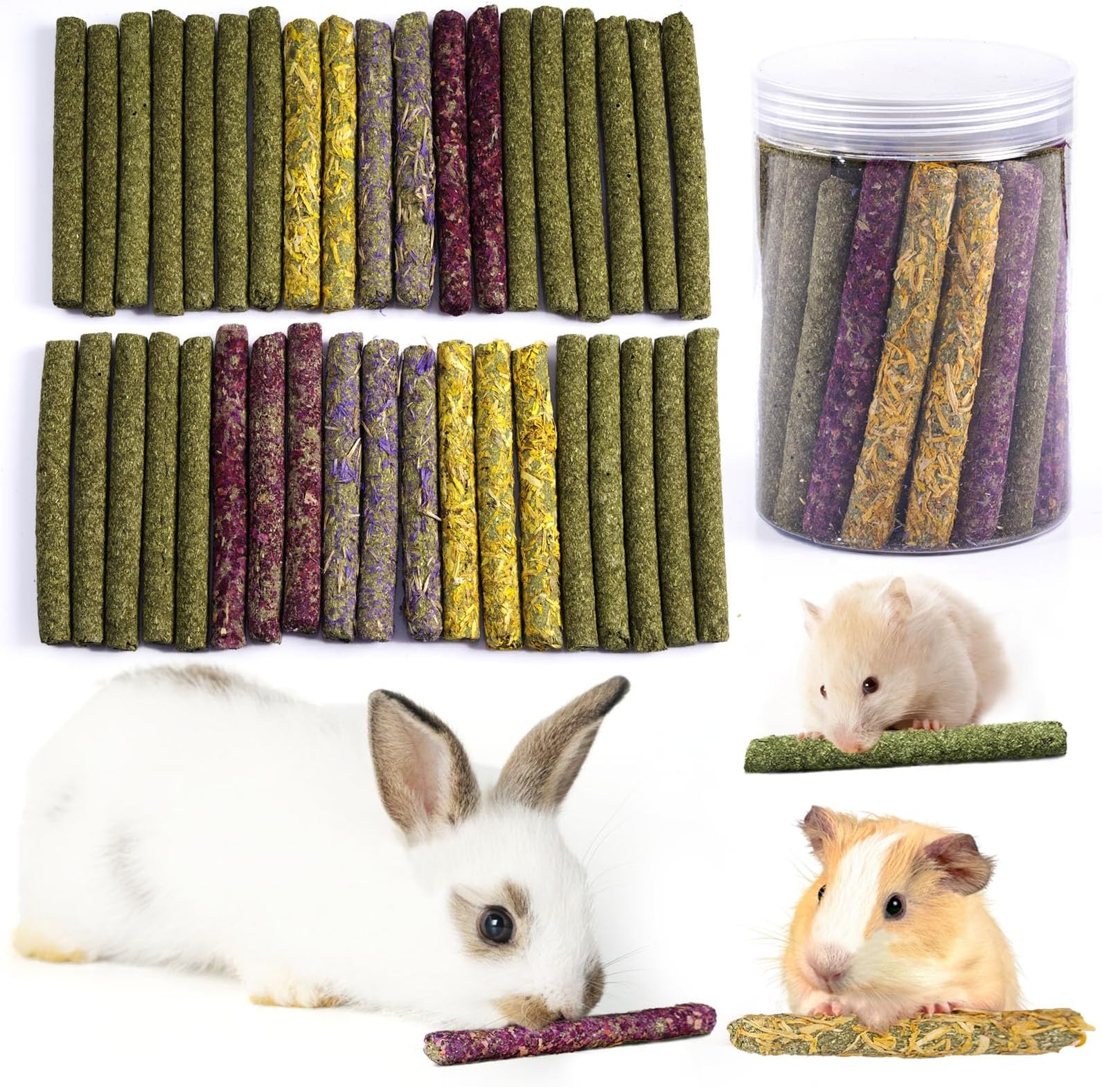 Amazon.com : 38 PCS Rabbit Treats, Hamster Treats, Bunny Treats ...