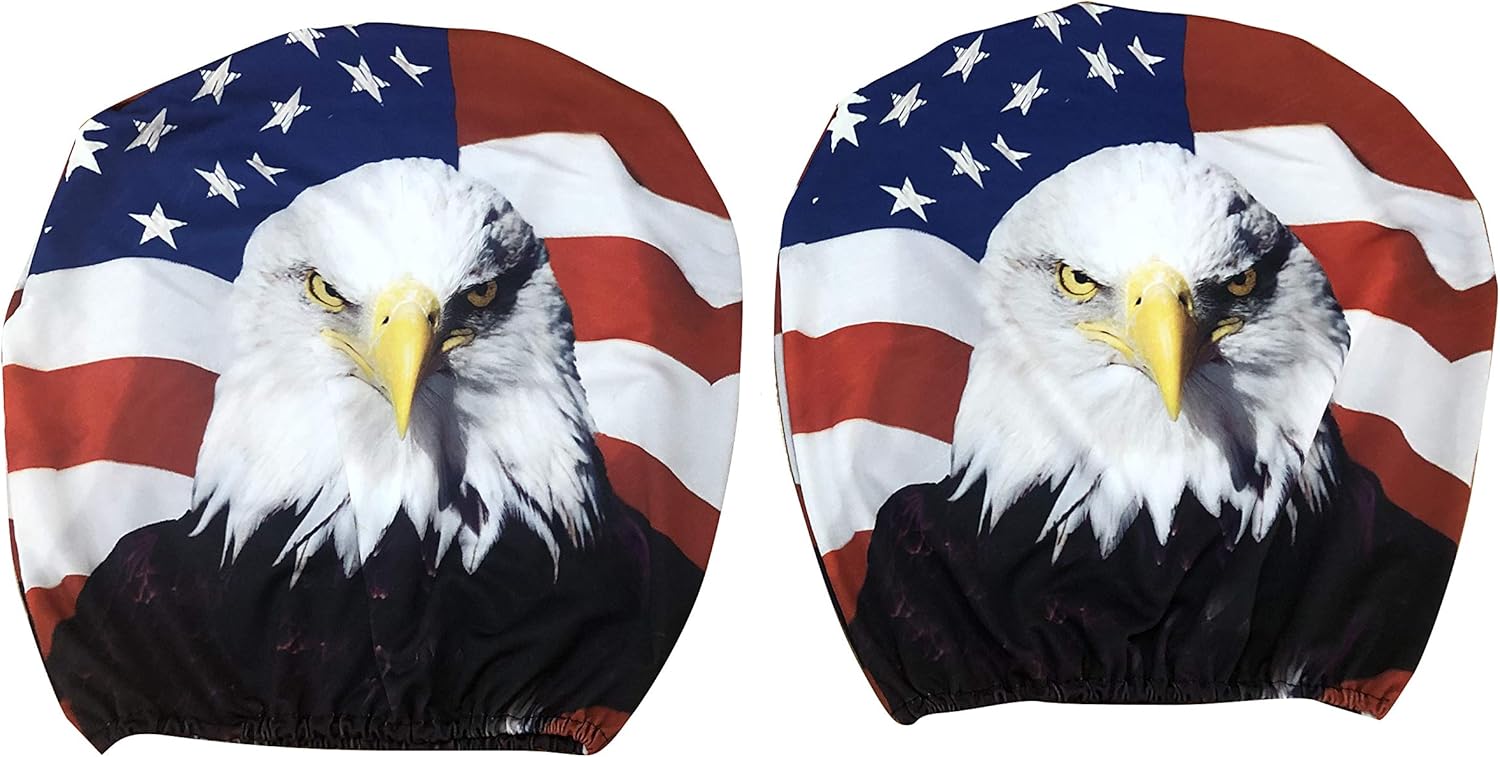 Amazon.com: American Eagle Headrest Covers for Cars - Set of 2 ...