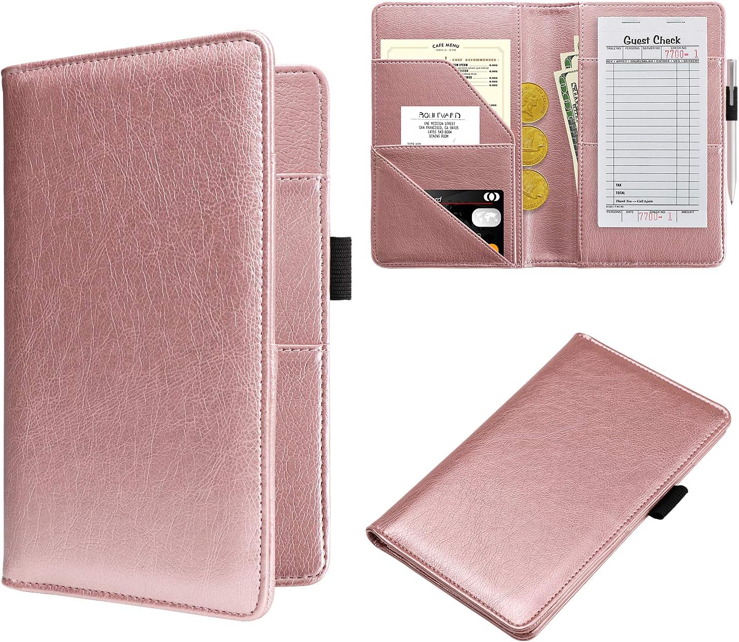 Amazon.com: WALNEW Waitress Book Server Wallet Waiter Book Guest Check ...