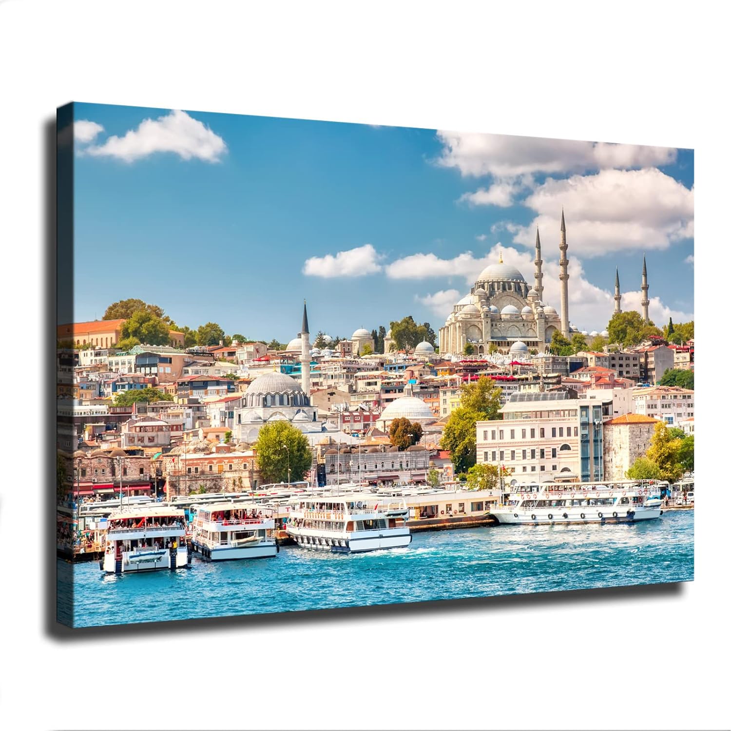 Amazon.com: Famous Places Art Canvas-Istanbul Turkey Famous Cities Art ...