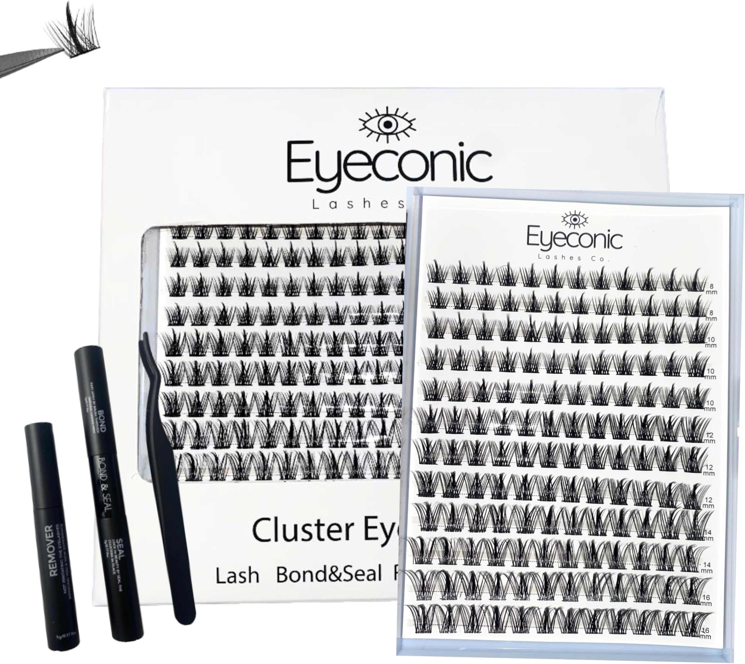 Amazon.com: Diamond False Eyelashes with Glitter Rhinestones for Makeup ...