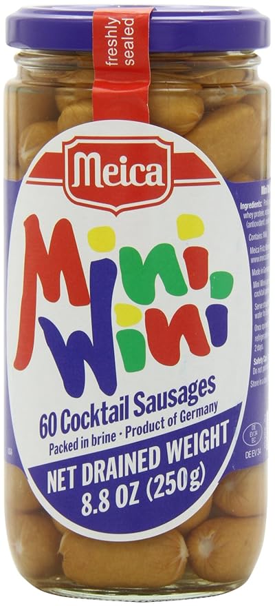 Amazon.com : Meica Mini Wini Sixty Cocktail Sausages, 8.8 Ounce ...