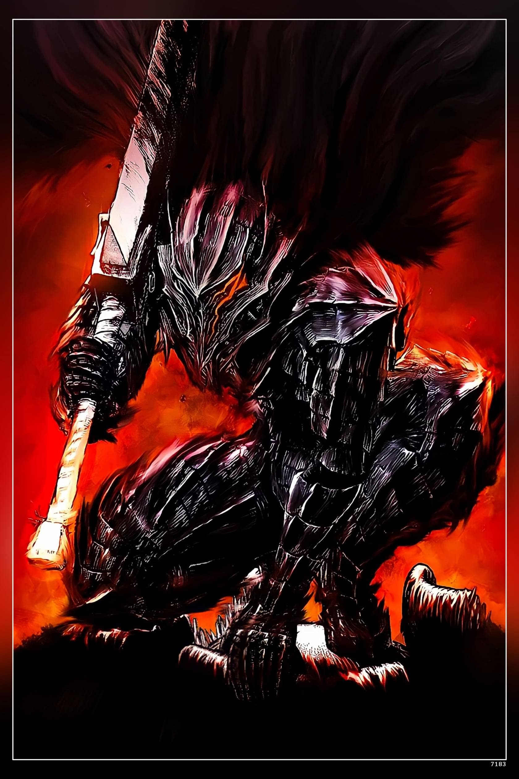 RAINFIRE CREATION Berserk Poster - 300 GSM 12x18 Unframed Poster - UPD ...