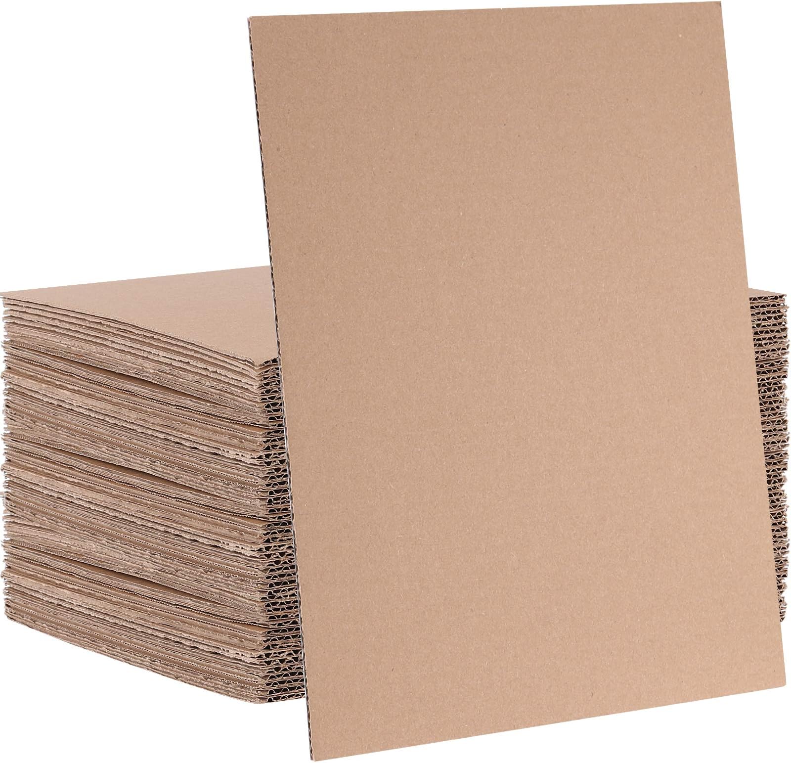 Amazon.com: Sodaxx Corrugated Cardboard Sheets (QTY 10) 8.5 x 11 Inches ...