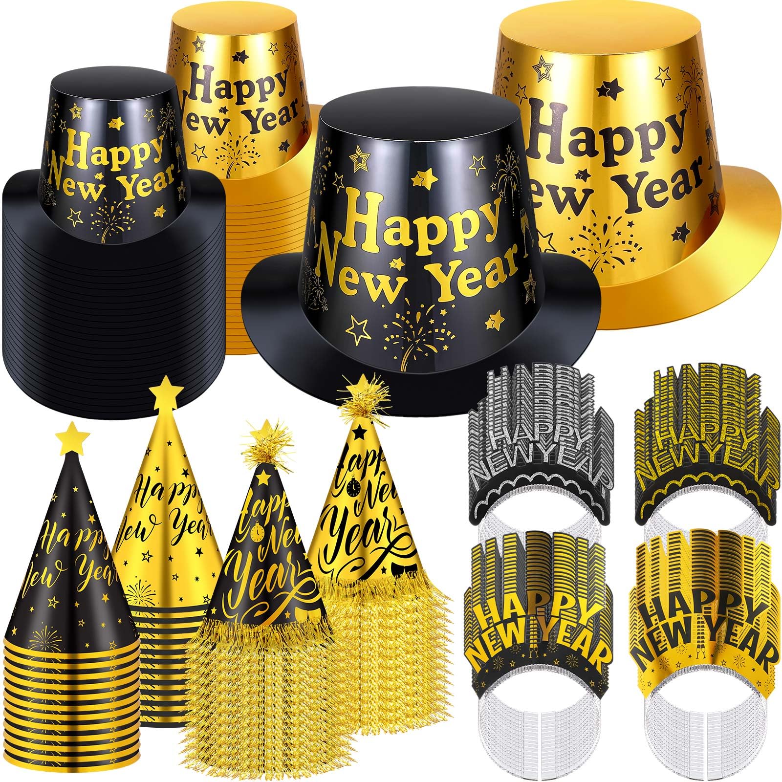 Amazon.com: Suhine 144PCS Bulk 2025 New Years Eve Party Supplies ...