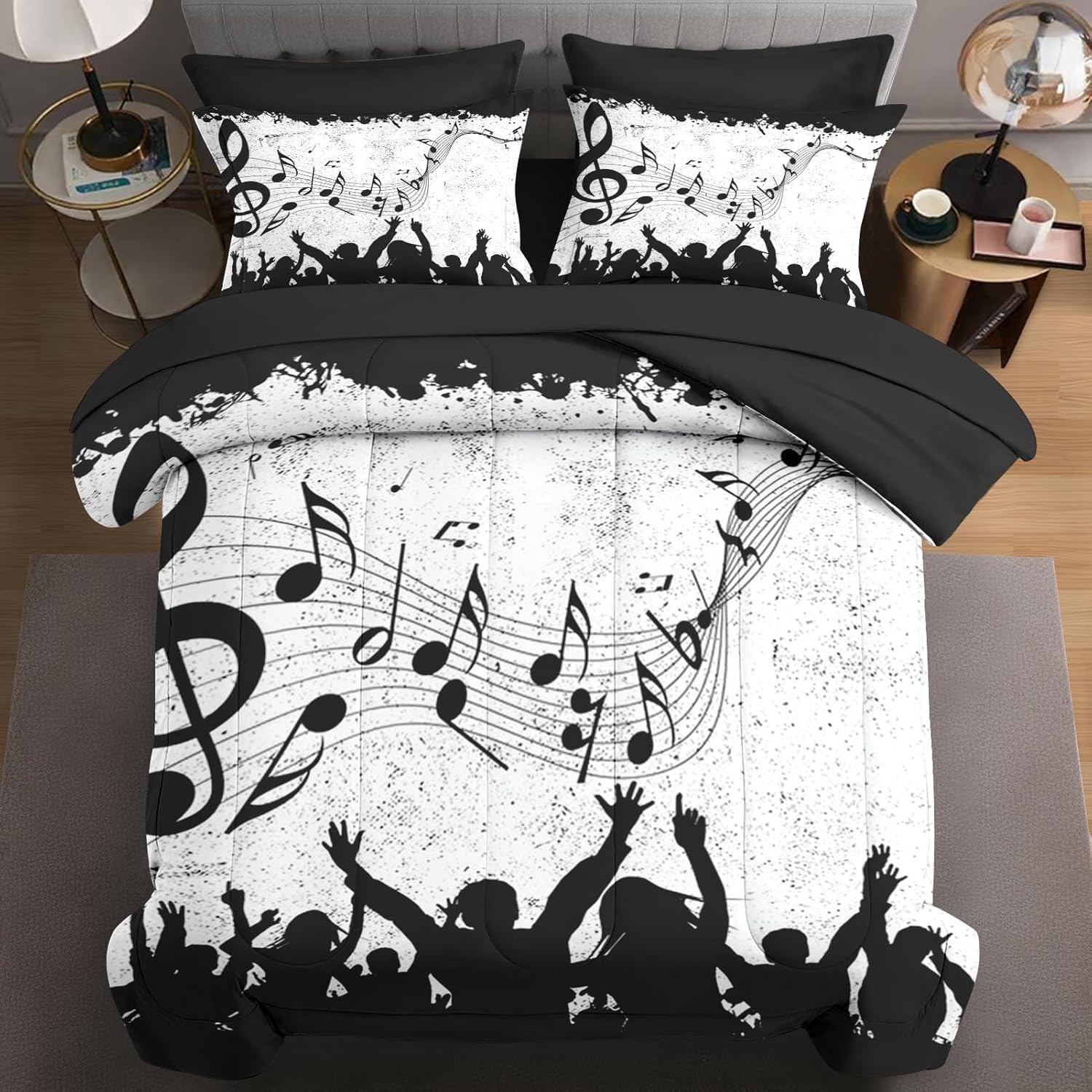 Amazon.com: WeCozy 7 Pcs Queen Size Comforter Set with 2 Pillowcases ...
