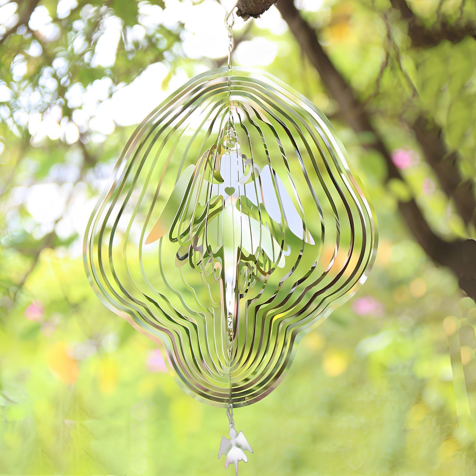 Amazon.com: Paradmas Angel Wind Spinners for Yard and Garden Decor, 3D ...
