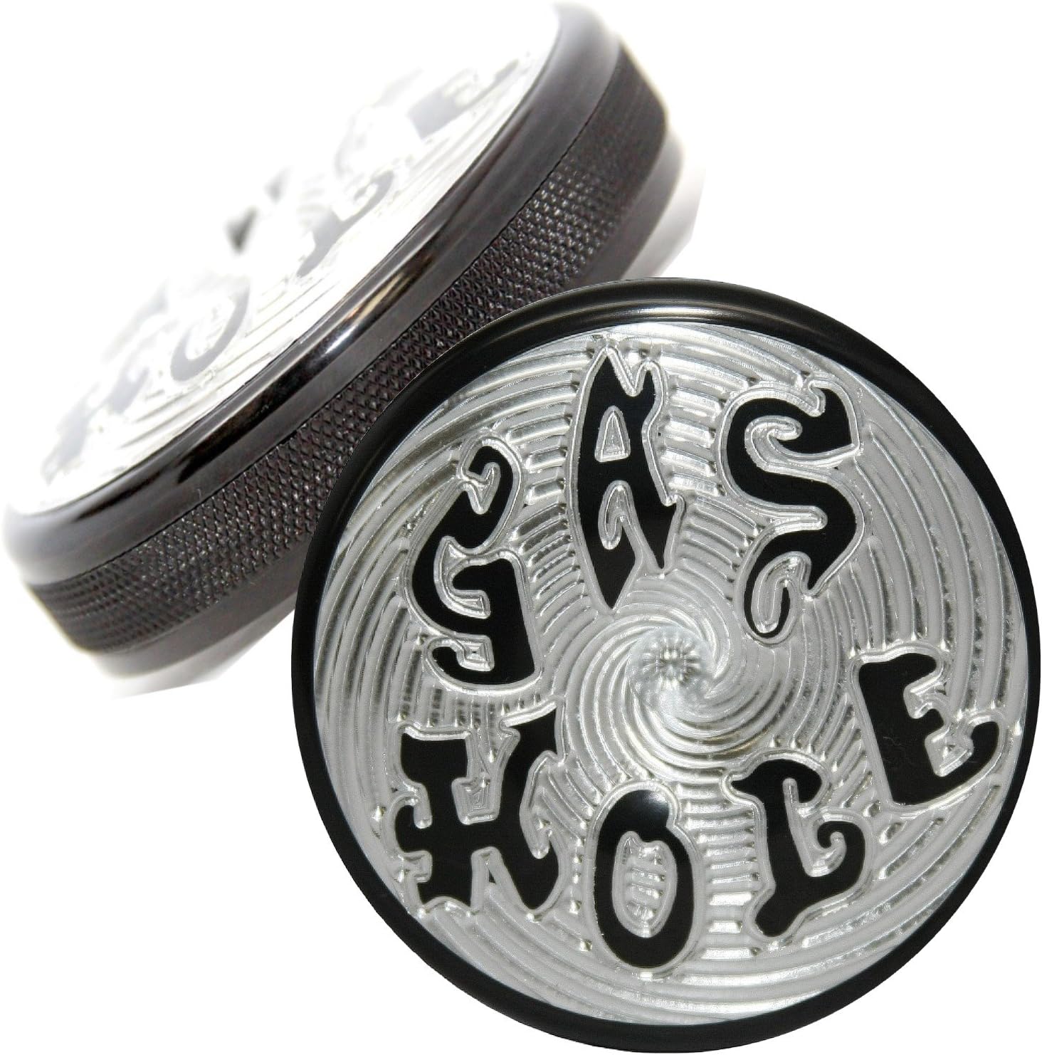 Amazon.com: Speed Dealer Customs Black Gas Hole Cap for Harley 1973 ...